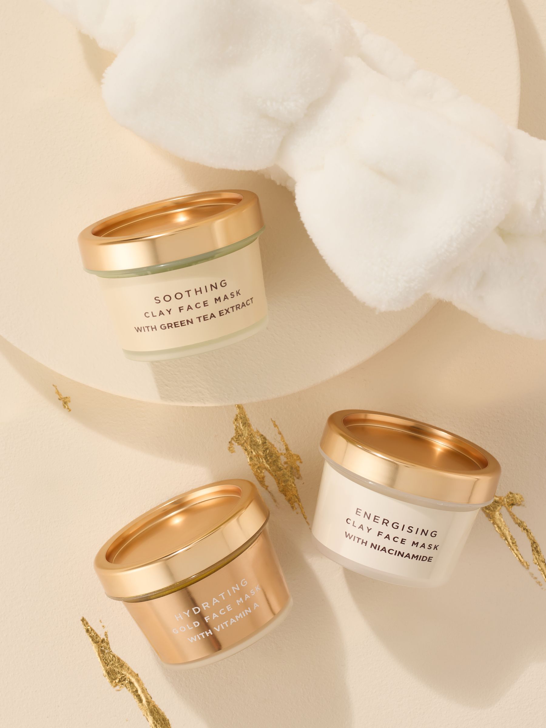 Buy Set of 3 Vanilla Rush Face Masks and Bow Headband Gift Set from the ...