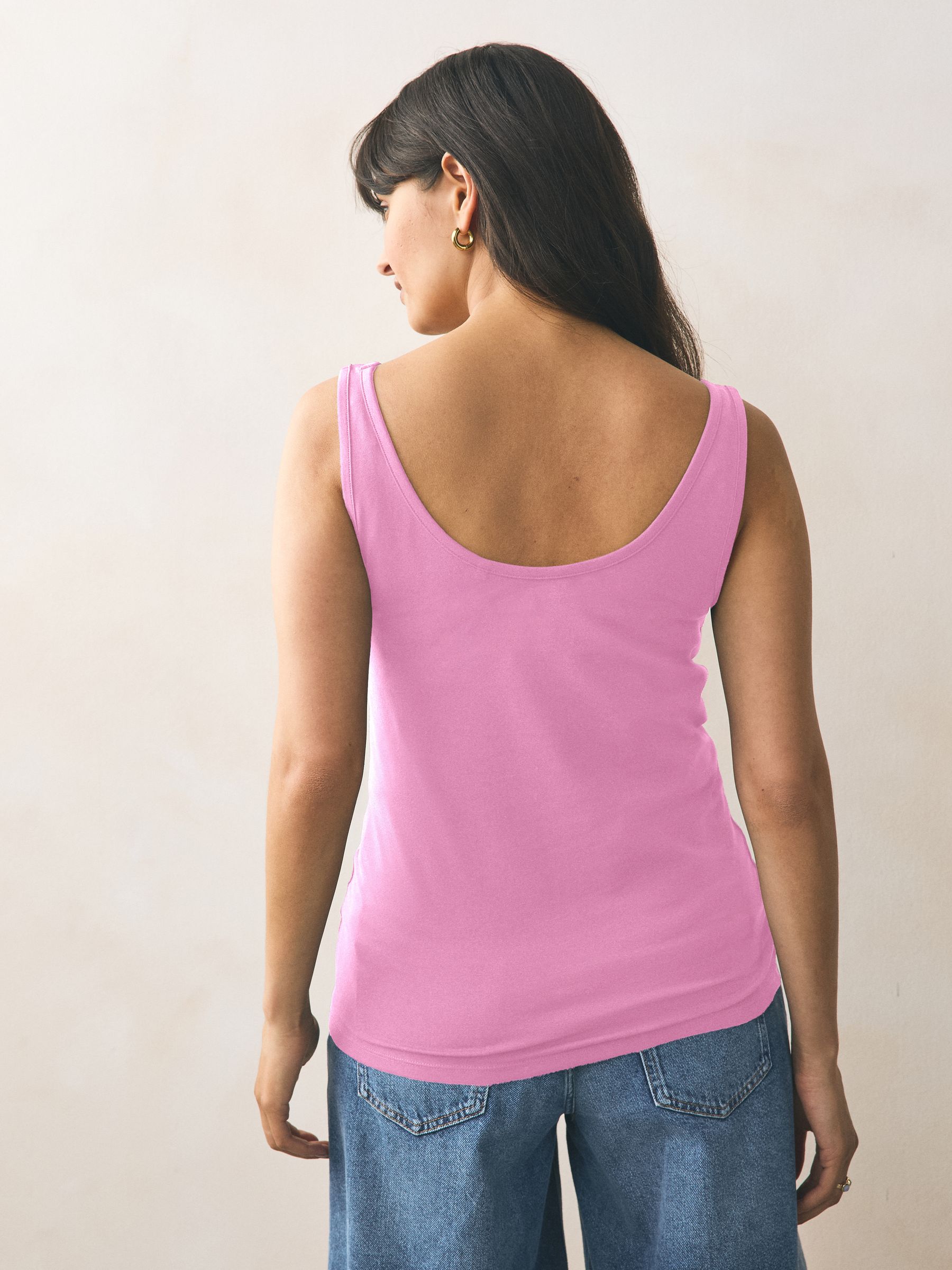 Buy Blue/Pink/Sage/Oatmeal/Black Thick Strap Vests 5 Pack from the Next ...