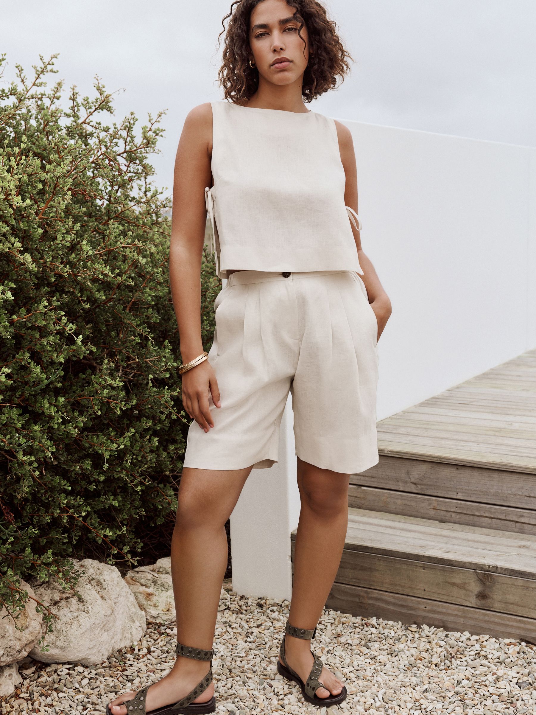 Buy Natural 100% Linen Shell Top from the Next UK online shop