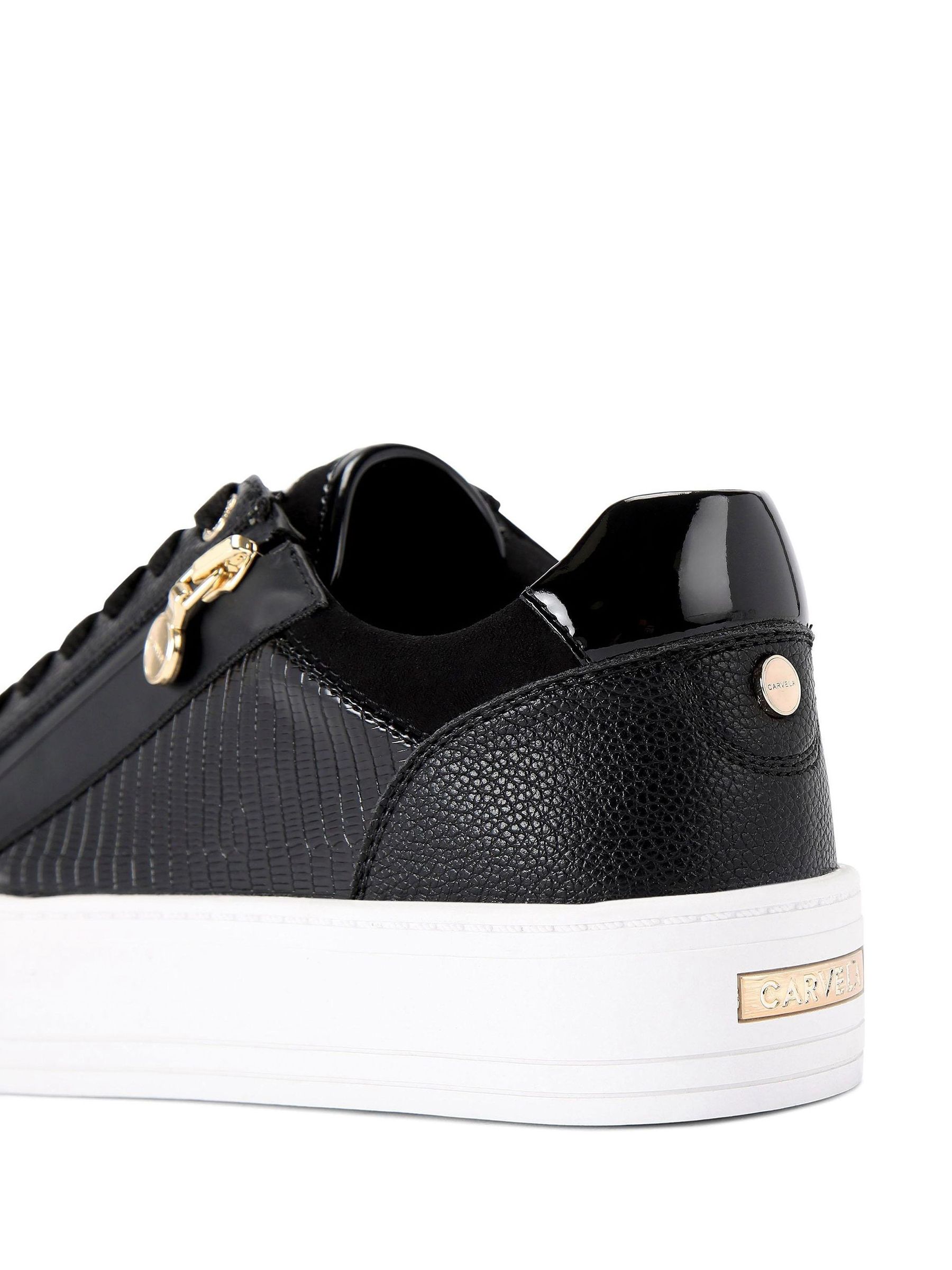 Buy Carvela Black Statement Zip Trainers from the Next UK online shop