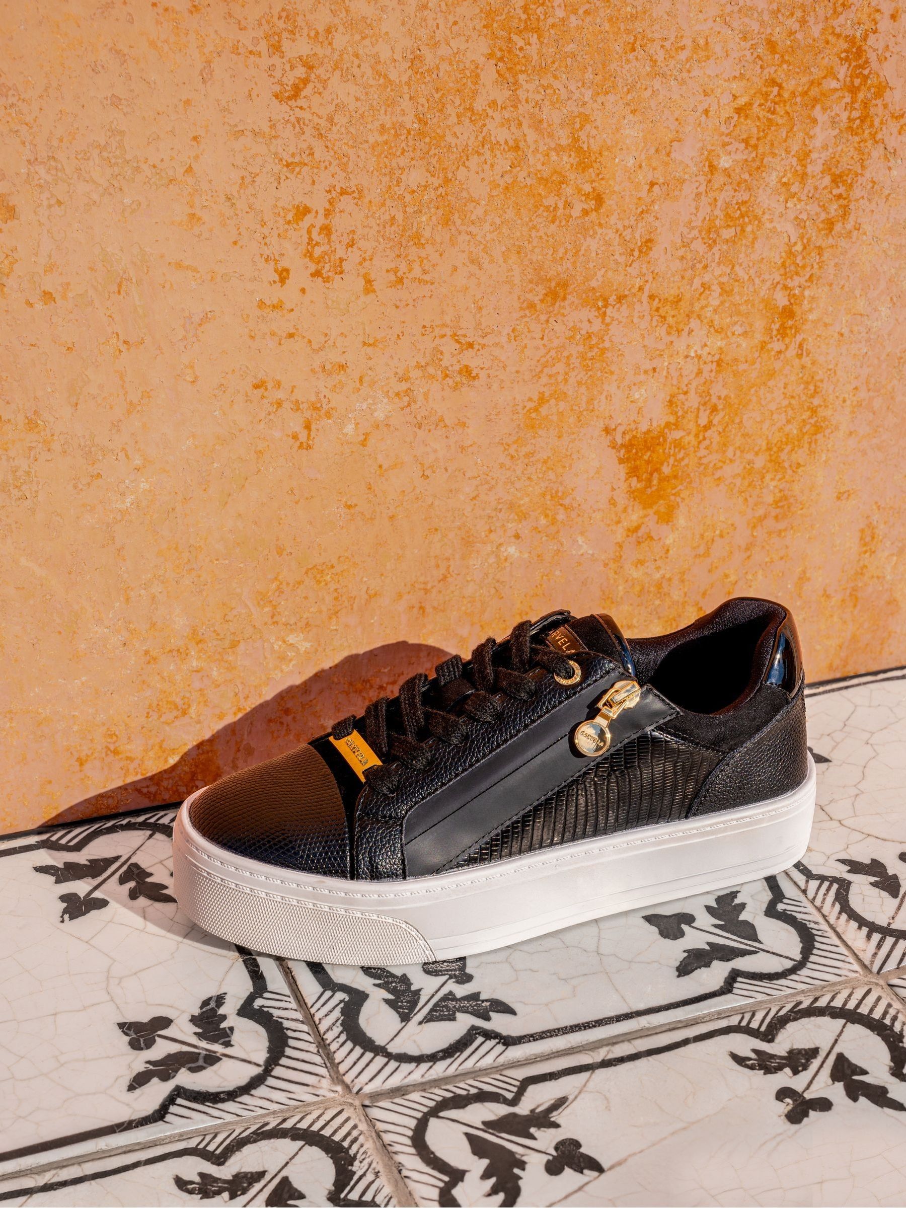 Buy Carvela Black Carvela Statement Zip Trainers from the Next UK ...