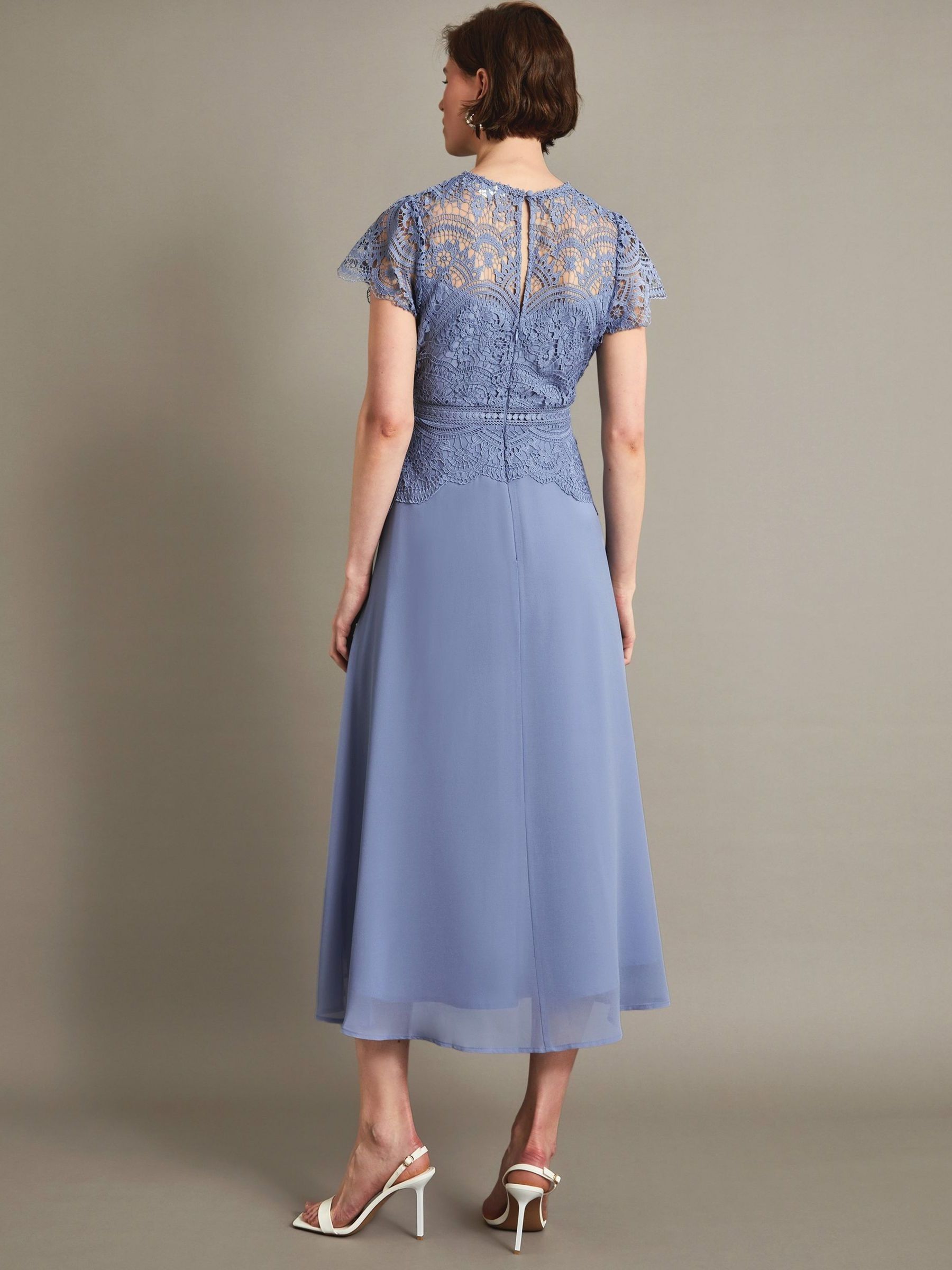 Buy Monsoon Blue Monica Lace Midi Dress from the Next UK online shop