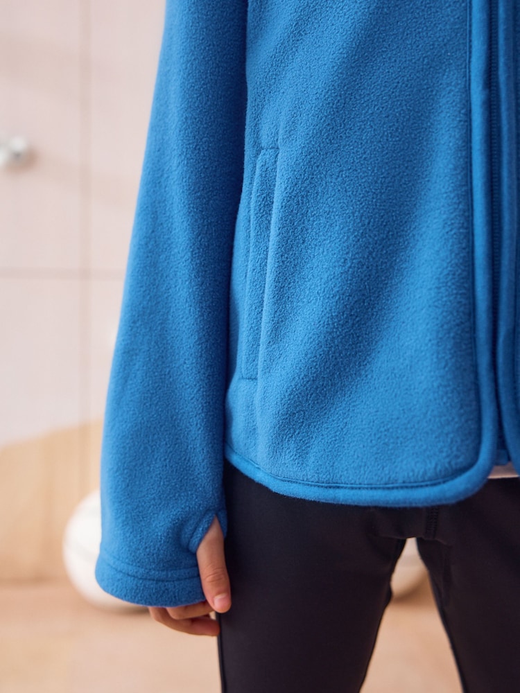 Buy Blue Zip-Up Fleece Jacket With Pockets (3-16yrs) from Next Singapore