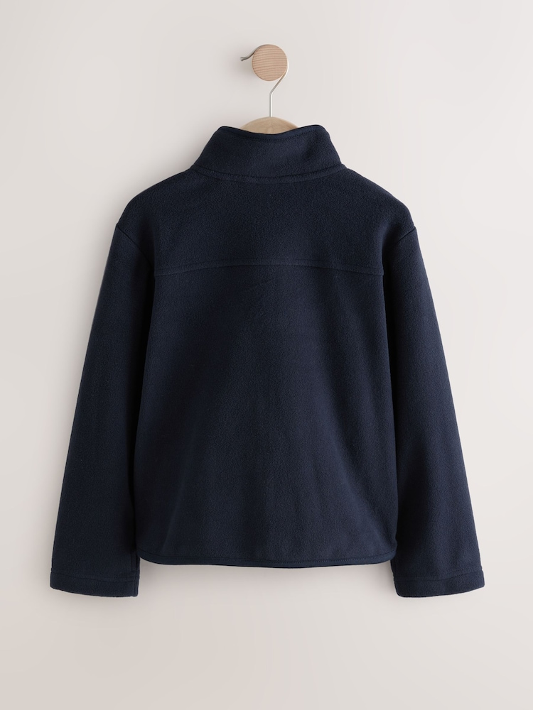 Buy Navy Blue Zip-Up Fleece Jacket With Pockets (3-16yrs) from Next USA