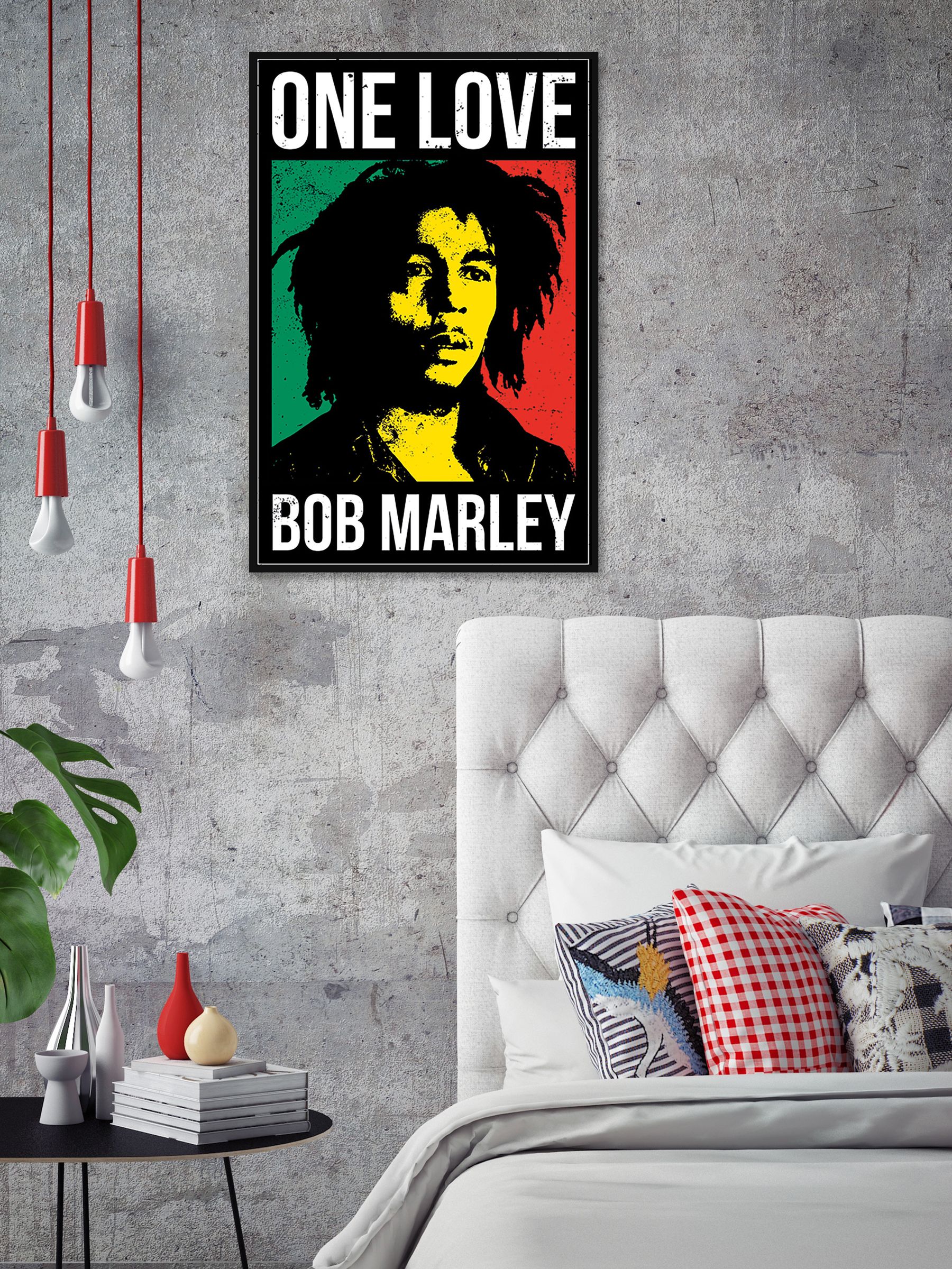 Buy Pyramid International Bob Marley One Love Framed Maxi Poster from ...