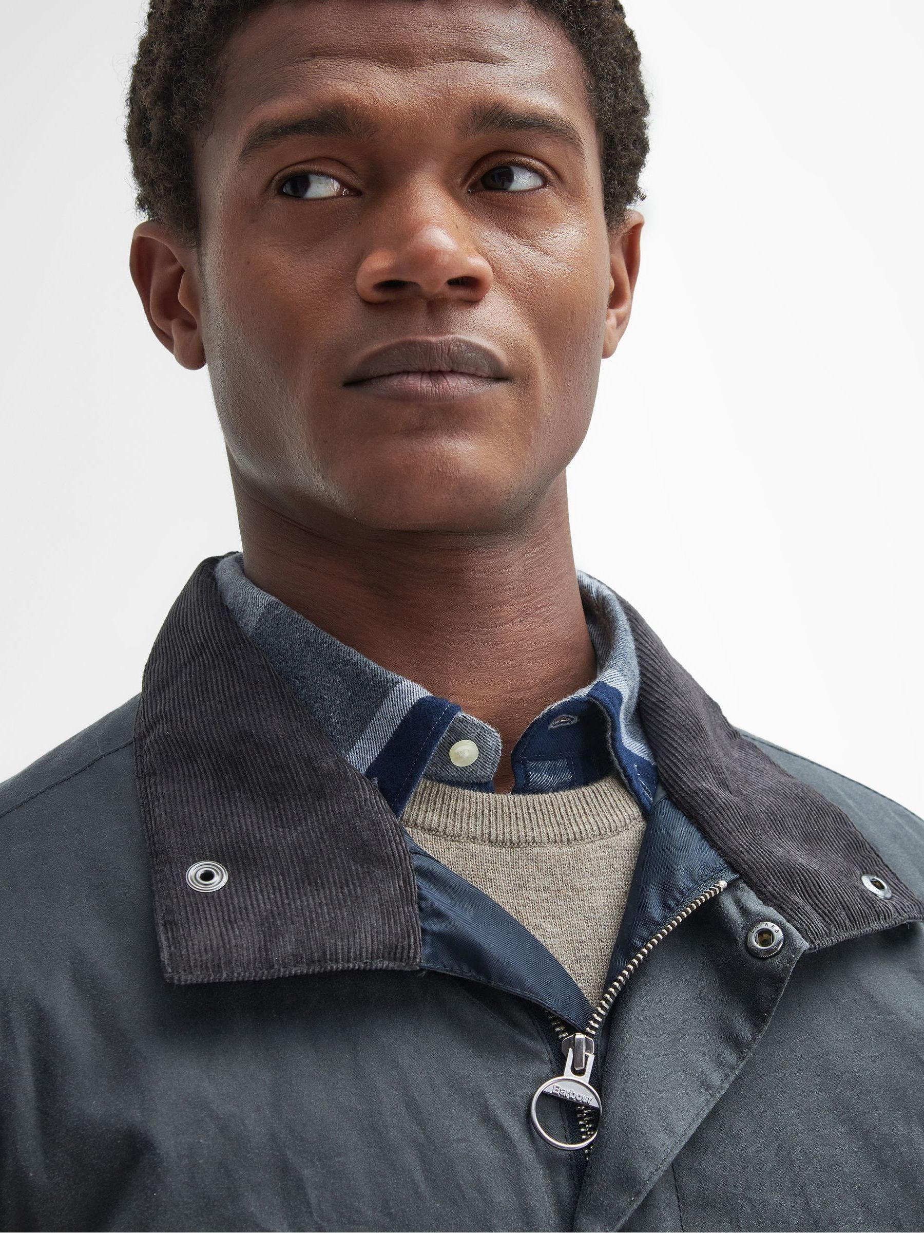 Buy Barbour® Grey Beaufort 100% Cotton Jacket from the Next UK online shop