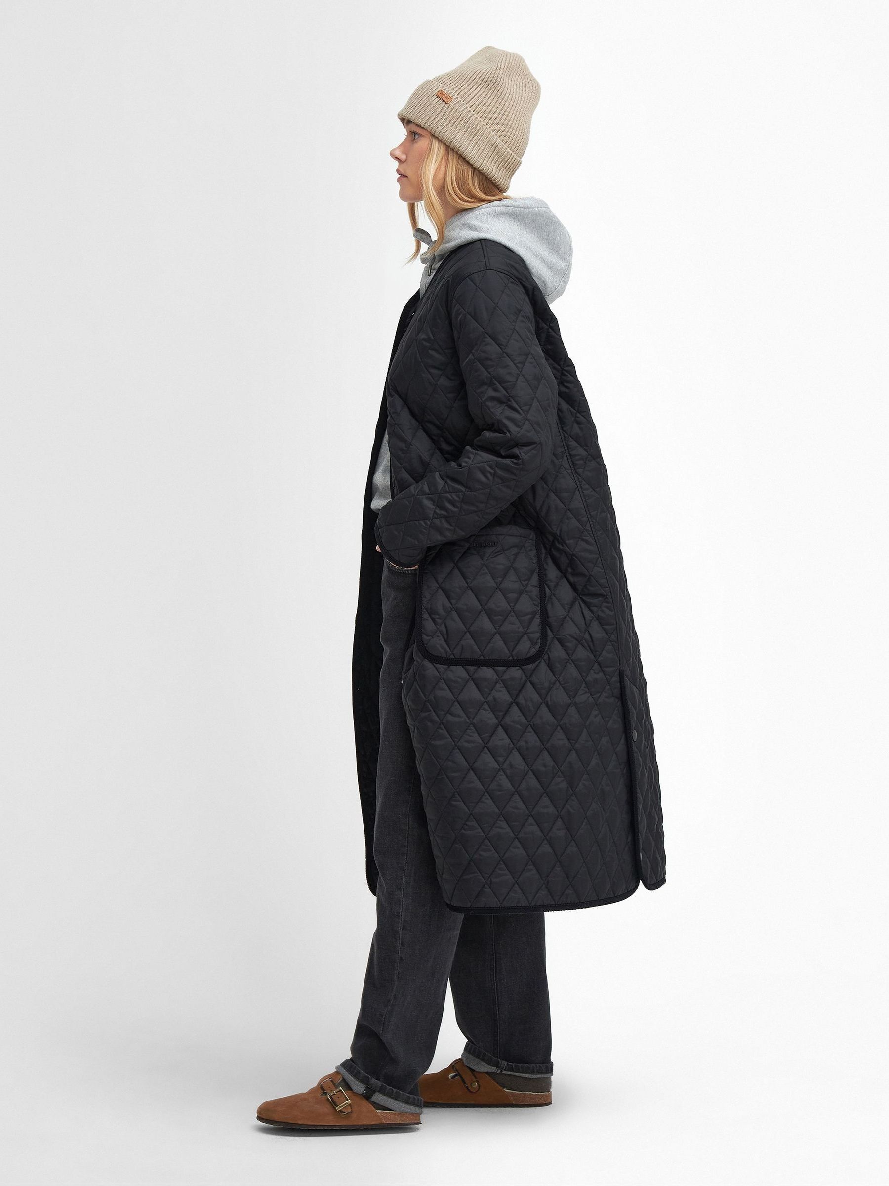 Buy Barbour® Black Round Collar Jacket from the Next UK online shop