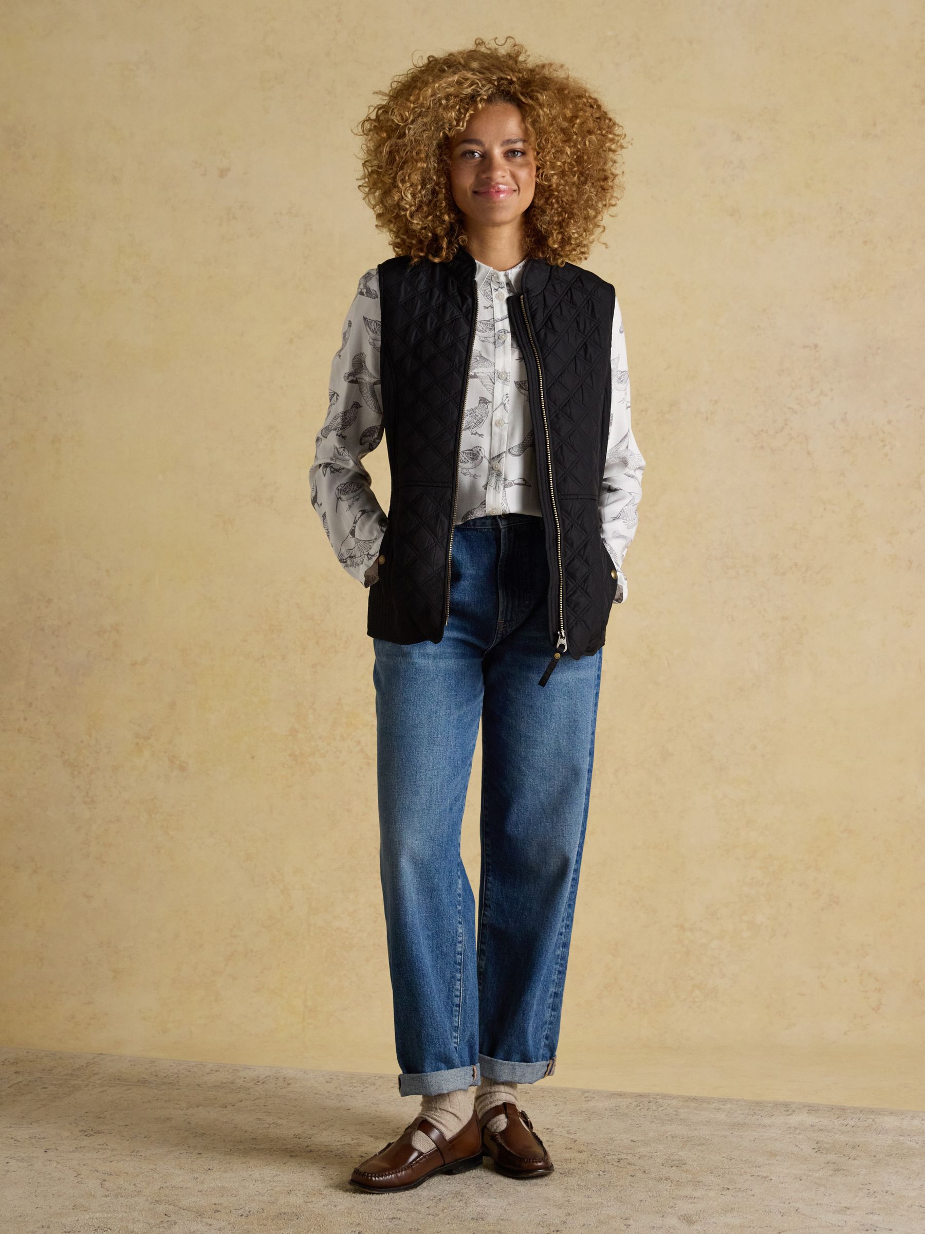 Buy Minx Black Showerproof Diamond Quilted Gilet from the Next UK ...