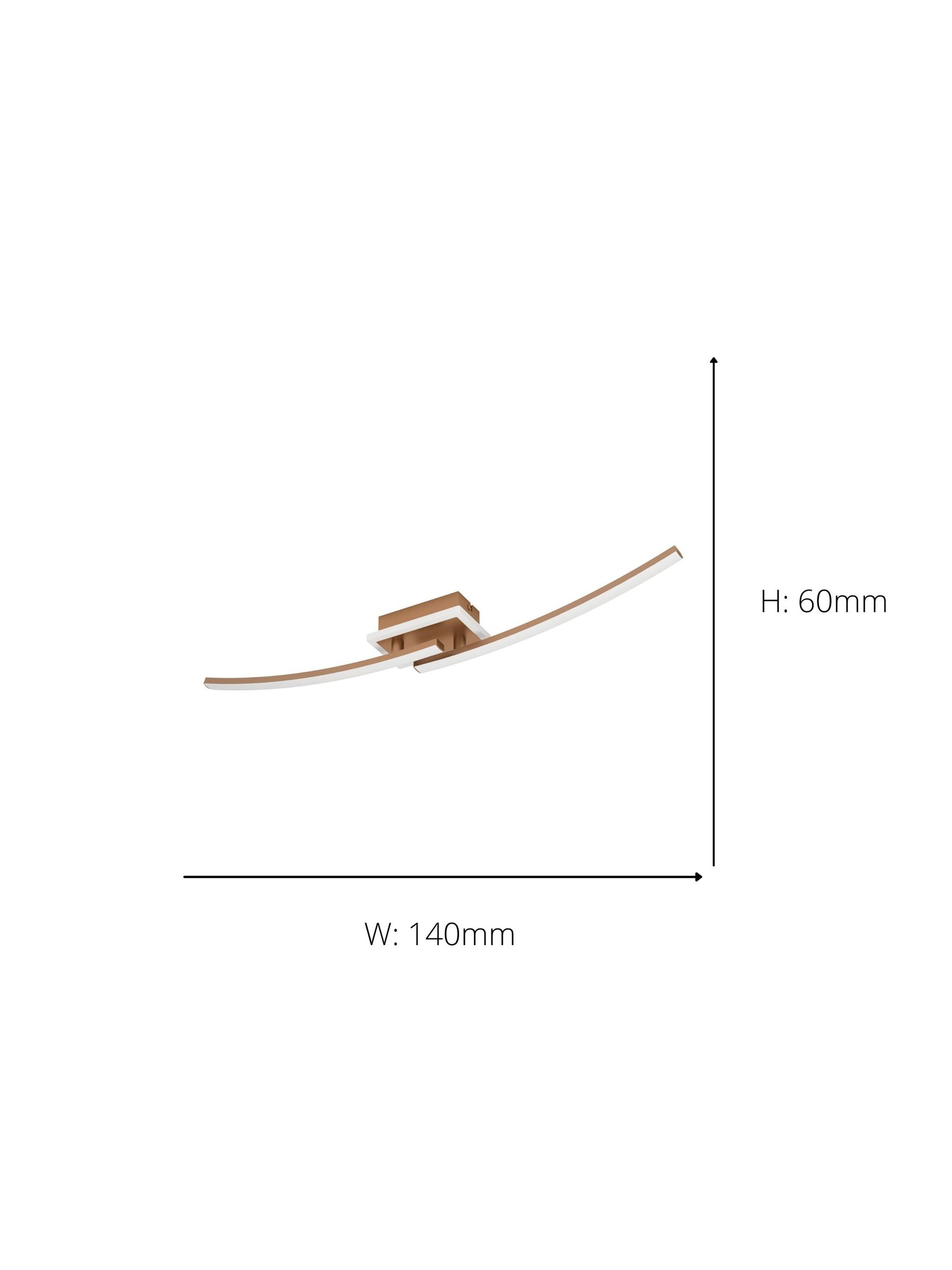 Buy Eglo Brown Lungolago Steel Minimalist Ceiling Light from the Next ...