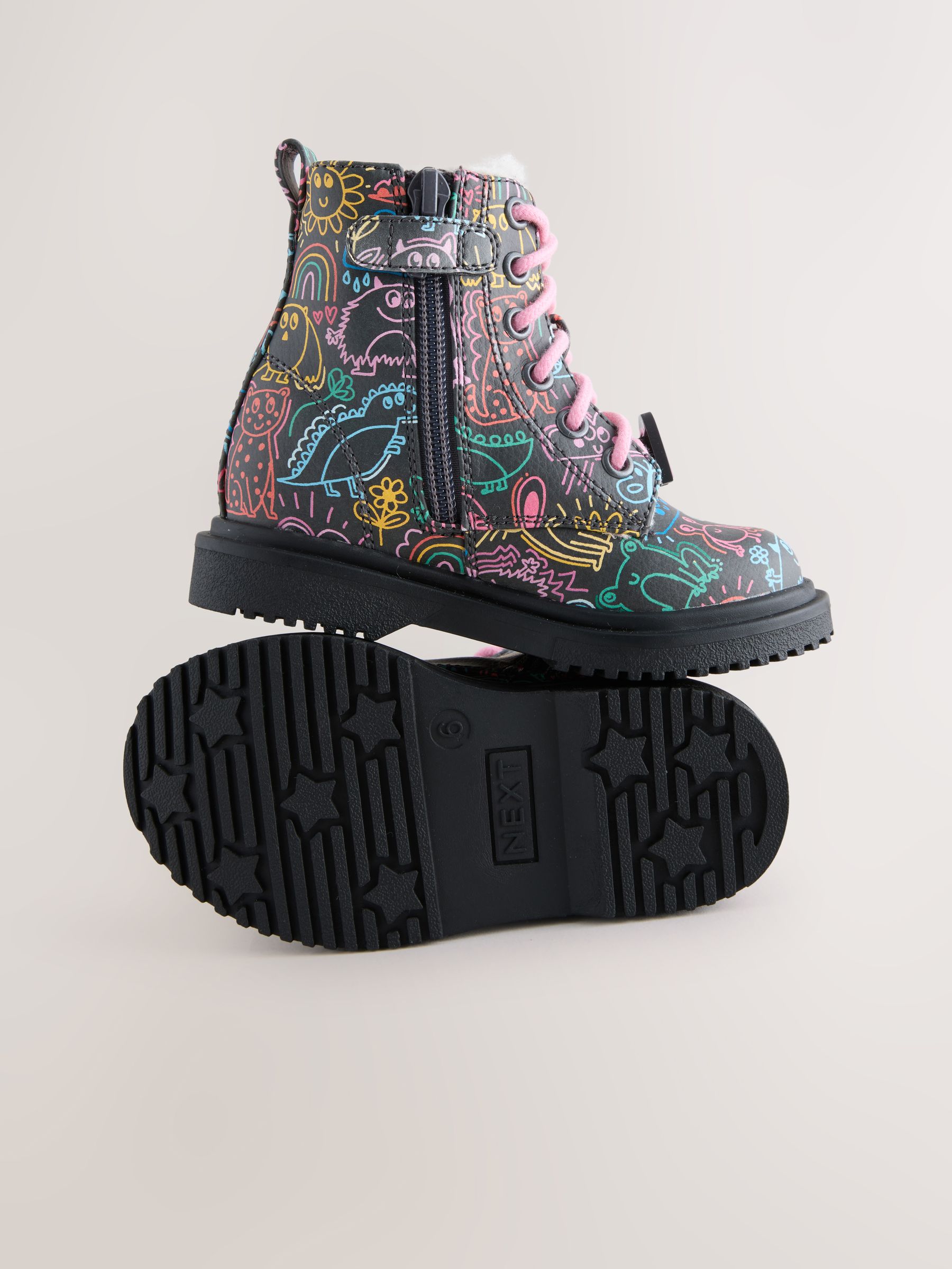 Buy Multi Standard Fit (F) Lace-Up Ankle Boots from the Next UK online shop