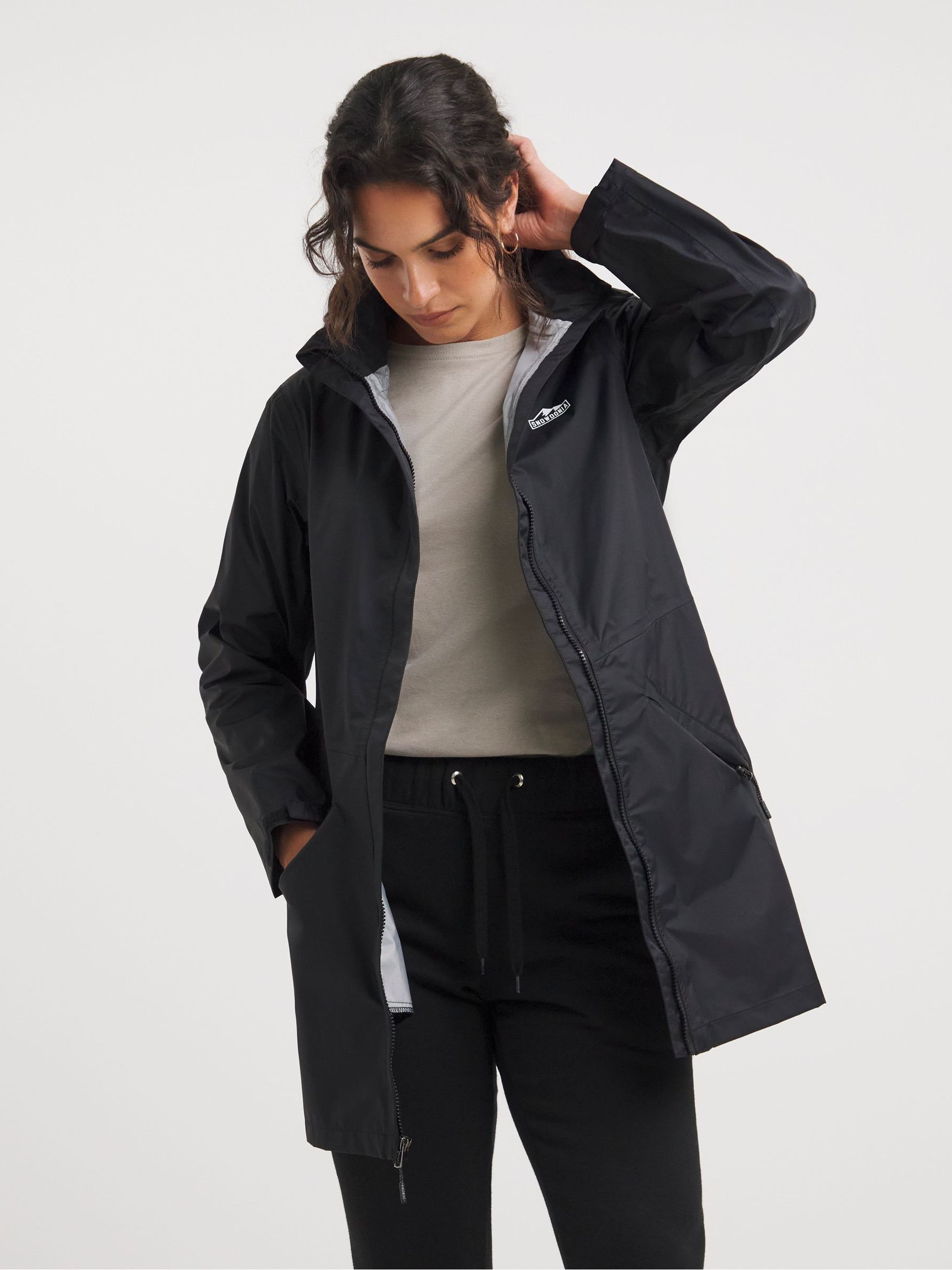 Buy Snowdonia Black Lightweight Waterproof Jacket from the Next UK ...