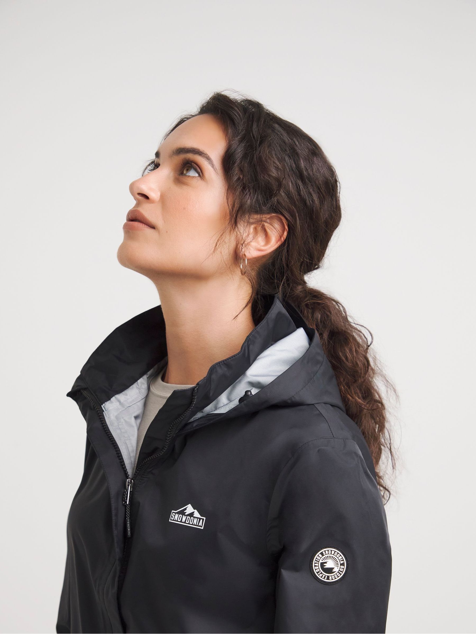 Buy Snowdonia Black Lightweight Waterproof Jacket from the Next UK ...