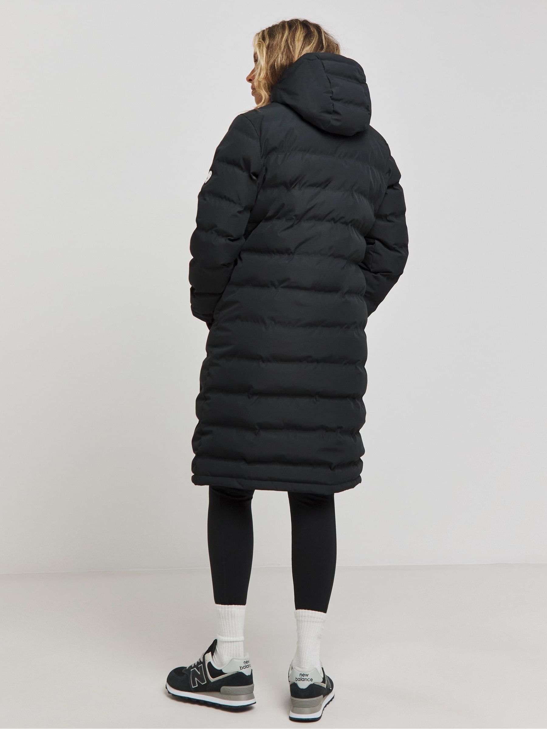 Buy Snowdonia Black Showerproof Long Padded Jacket from the Next UK ...