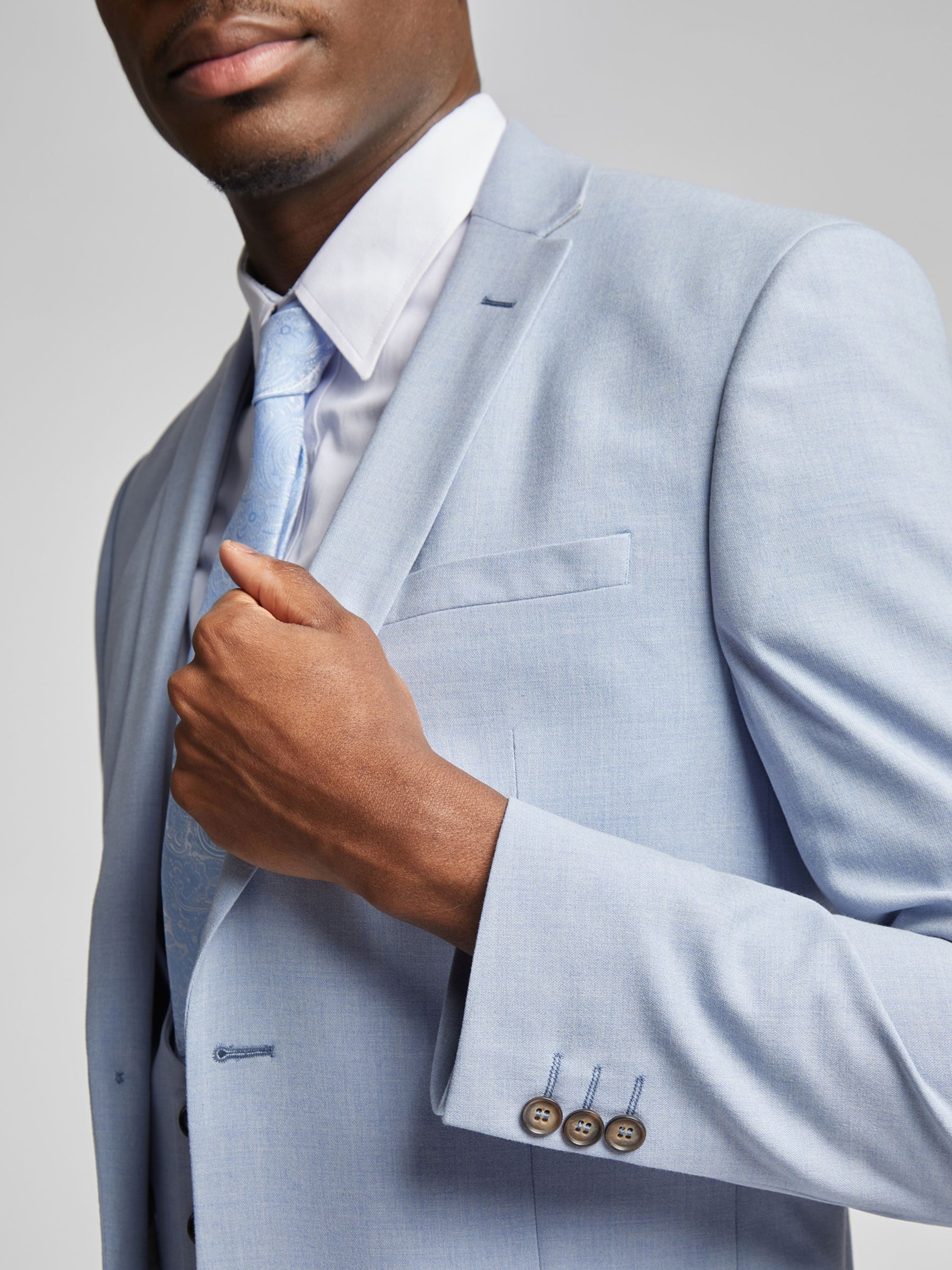 Buy Antique Rogue Blue Cloud Tailored Jacket from the Next UK online shop