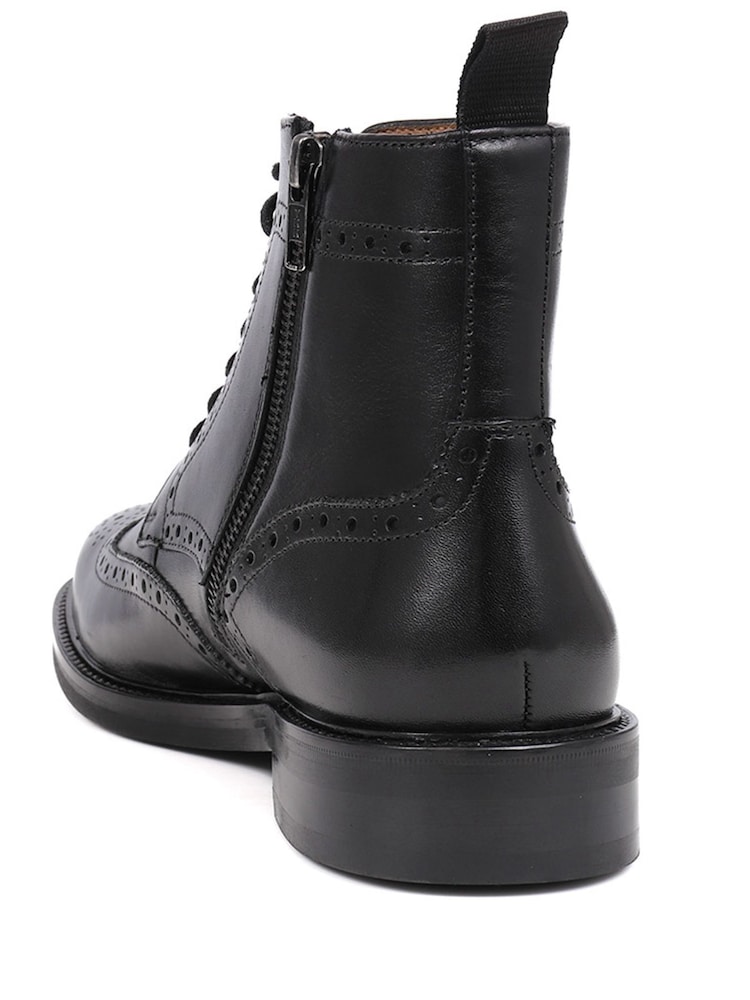 Buy Jones Bootmaker Black Fletcher Leather Boots from Next Ireland
