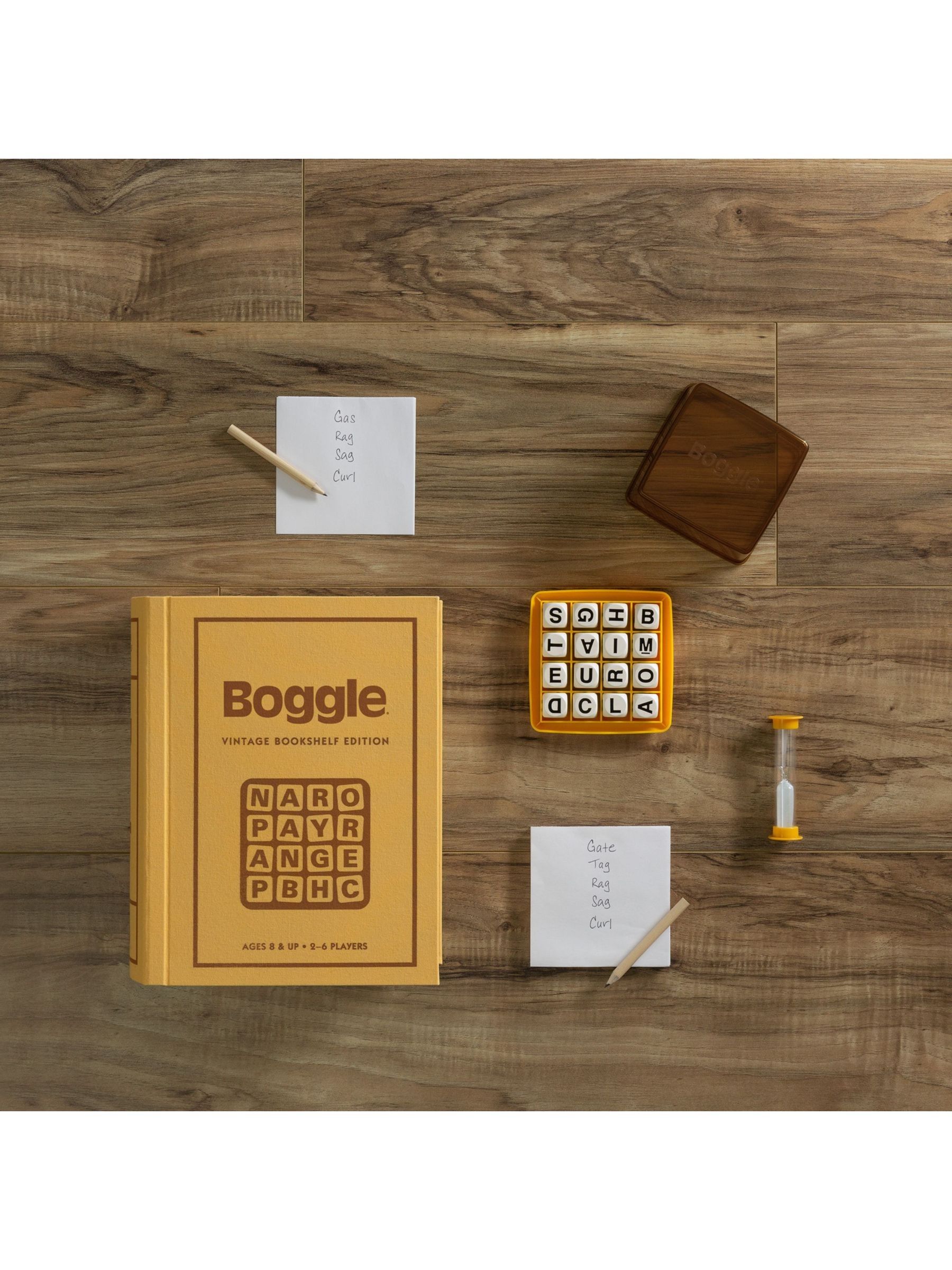 Buy WS Games Yellow/Brown Boggle Vintage Bookshelf Board Game from the ...