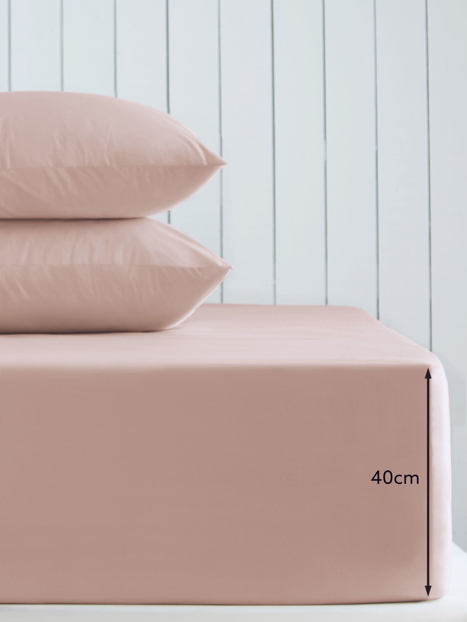 Buy Blush Pink Cotton Rich Extra Deep Fitted Bed Sheet from the Next UK ...