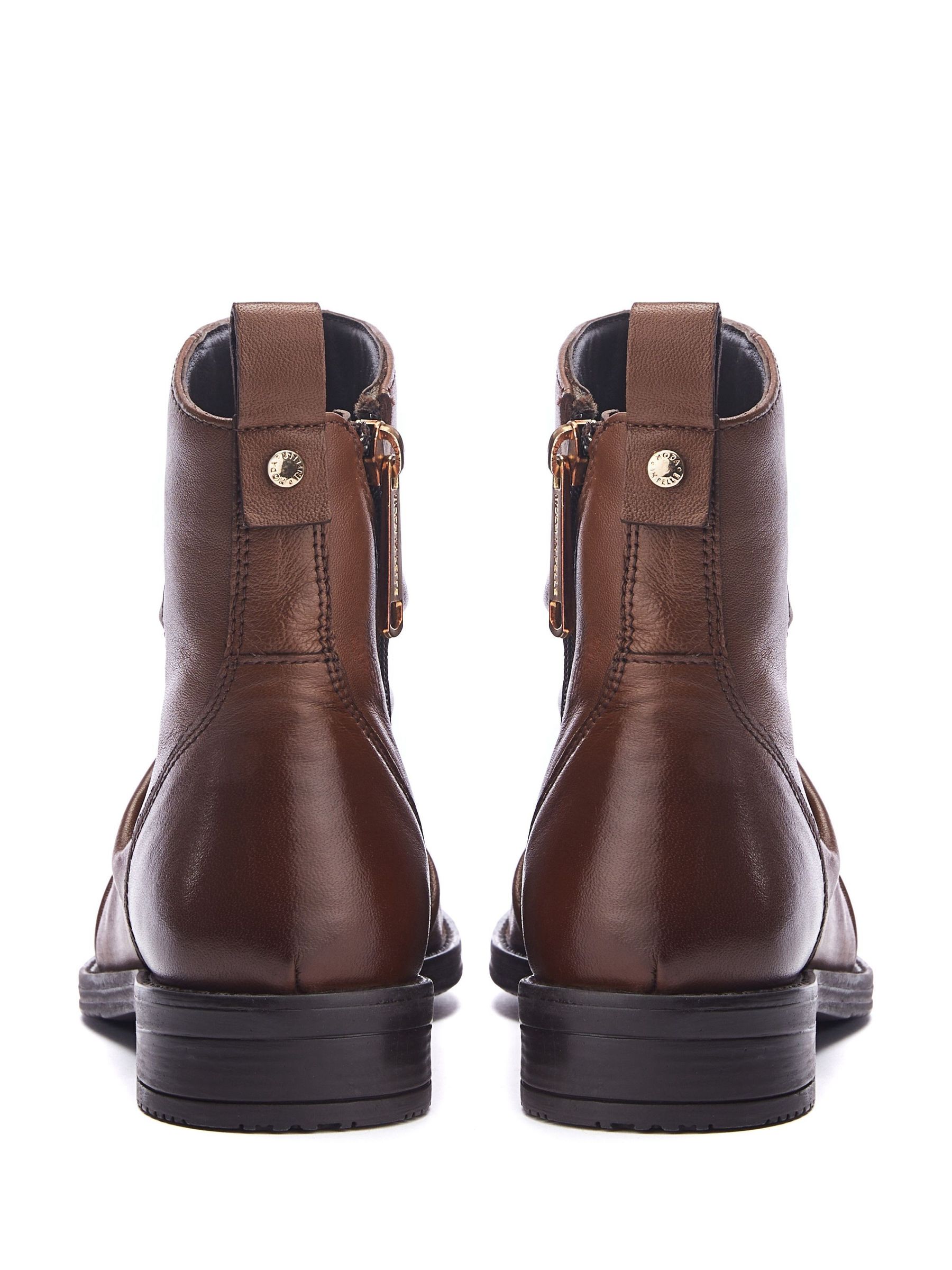 Buy Moda in Pelle Brandish Slim Sole Leather Ankle Black Boots With ...