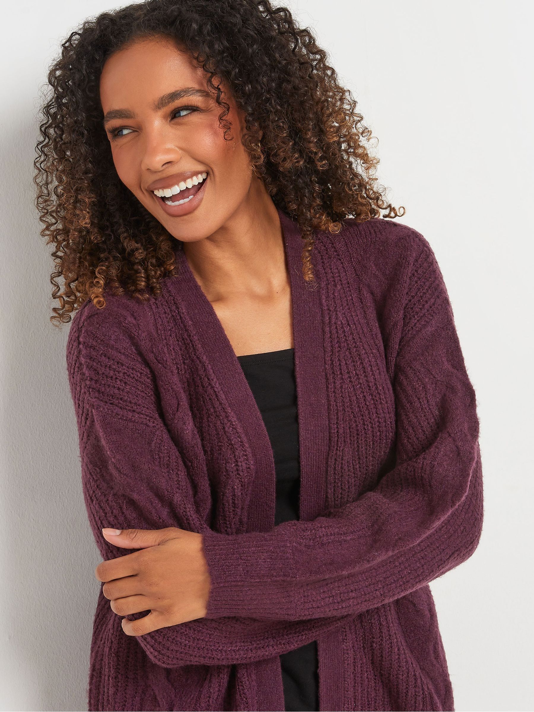Buy M&Co Red Cable Cardigan from the Next UK online shop
