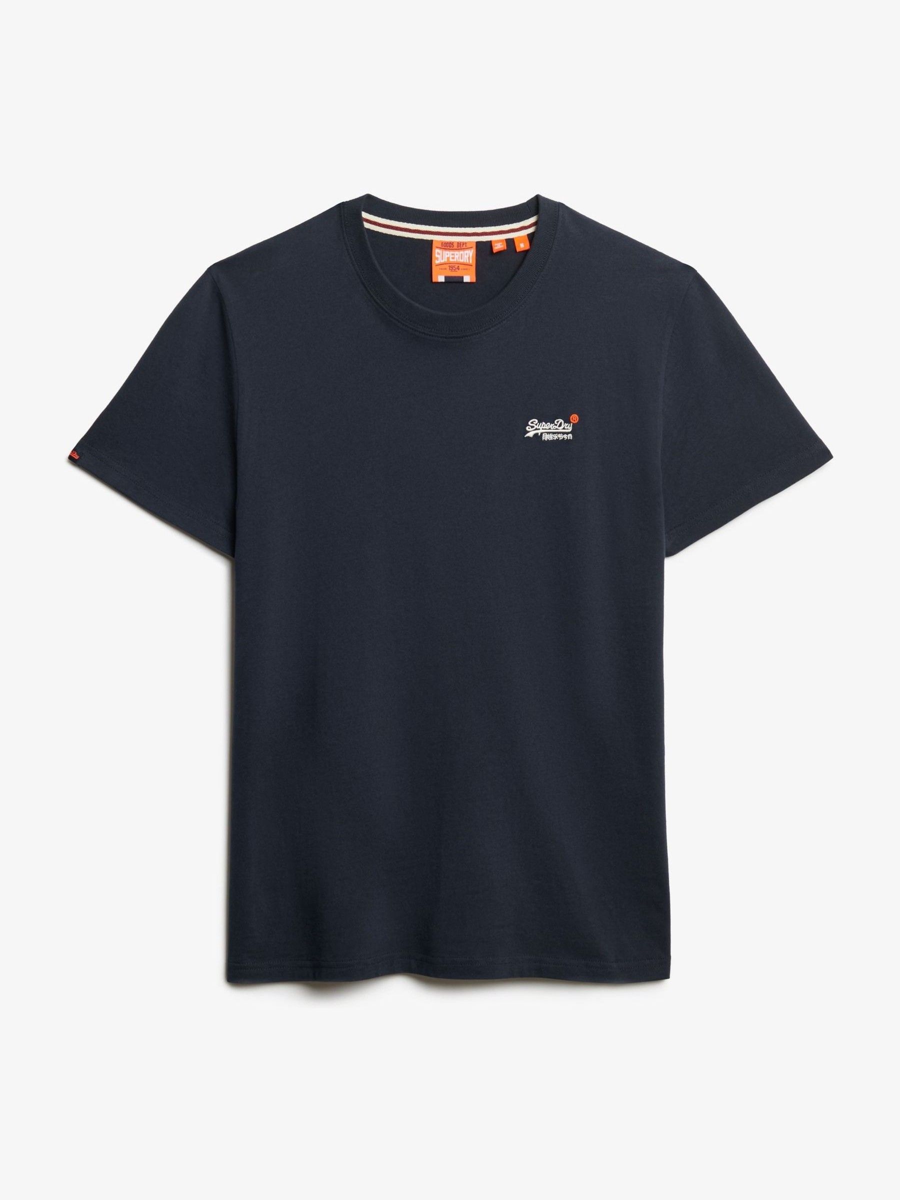 Buy Superdry Dark Blue Essential Logo Embroidery T-Shirt from Next New ...