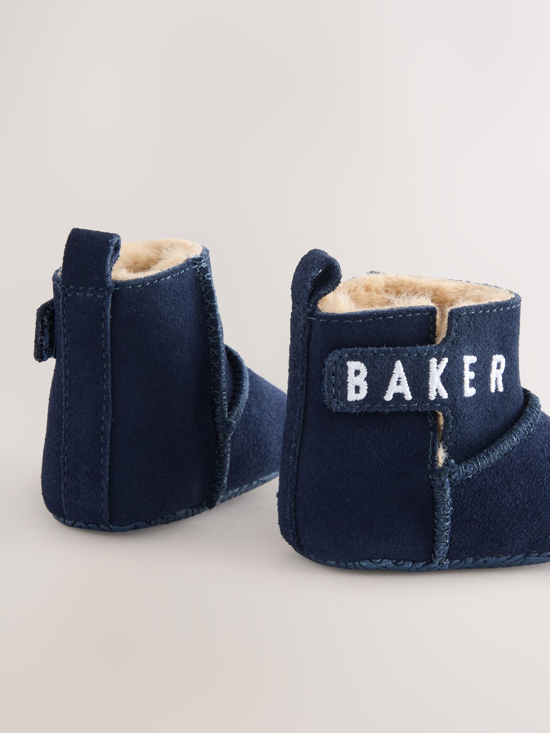Buy Navy - Baker by Ted Baker Baby Boys Slipper Padders Boots from Next ...
