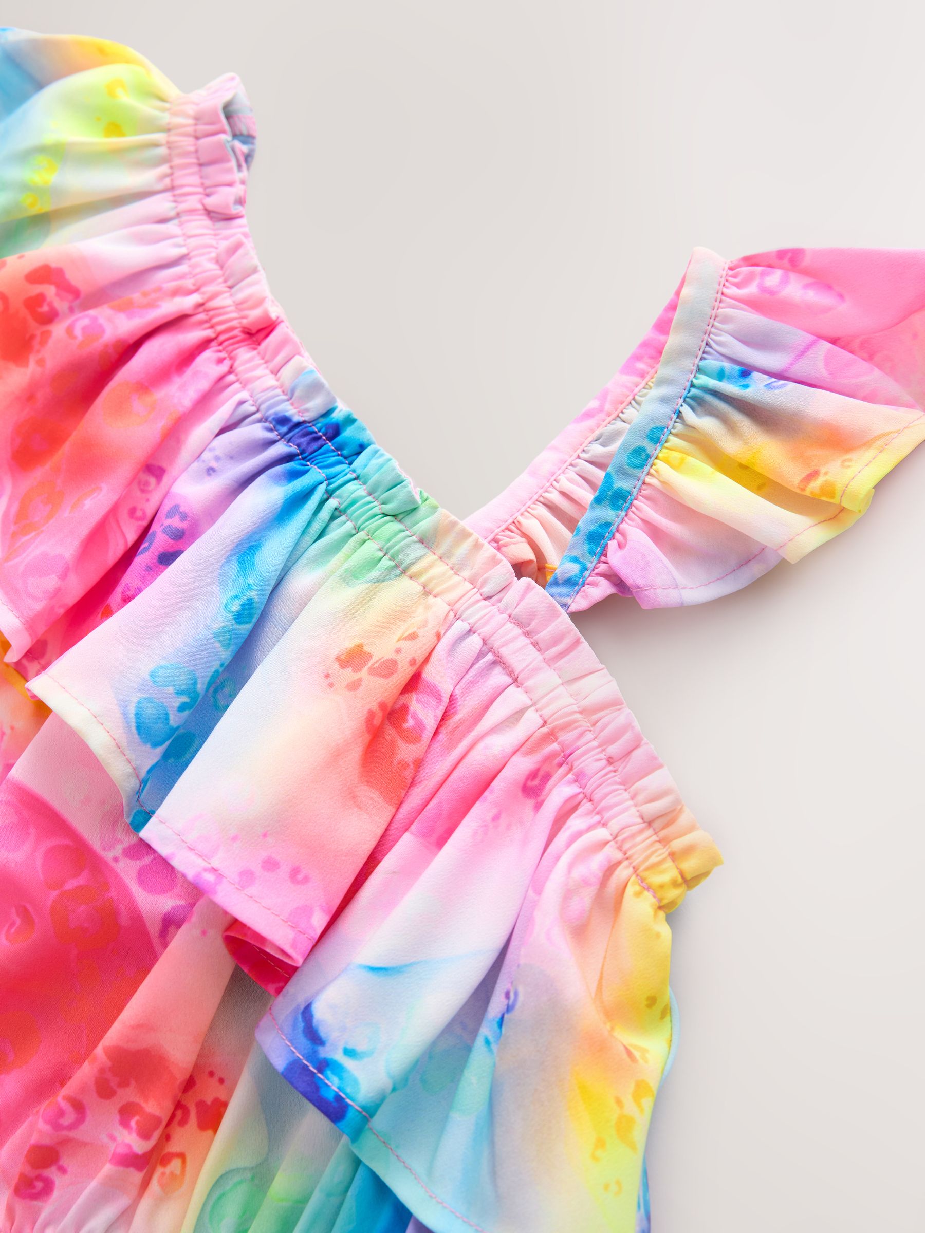 Buy Rainbow Frill Shoulder Playsuit (3-16yrs) from the Next UK online shop