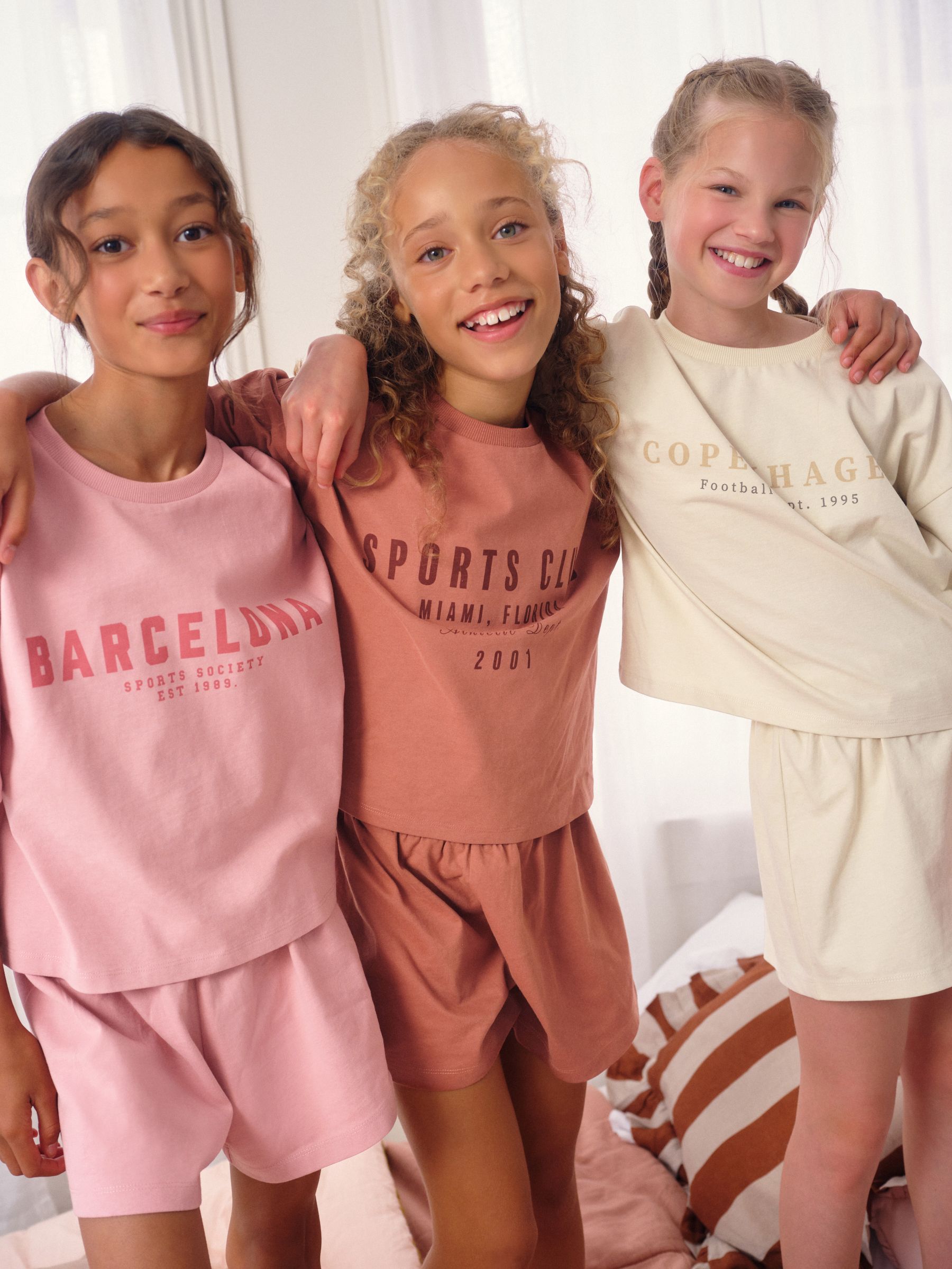 Buy Pink/Cream City Print Pyjamas 3 Pack (3-16yrs) from the Next UK ...