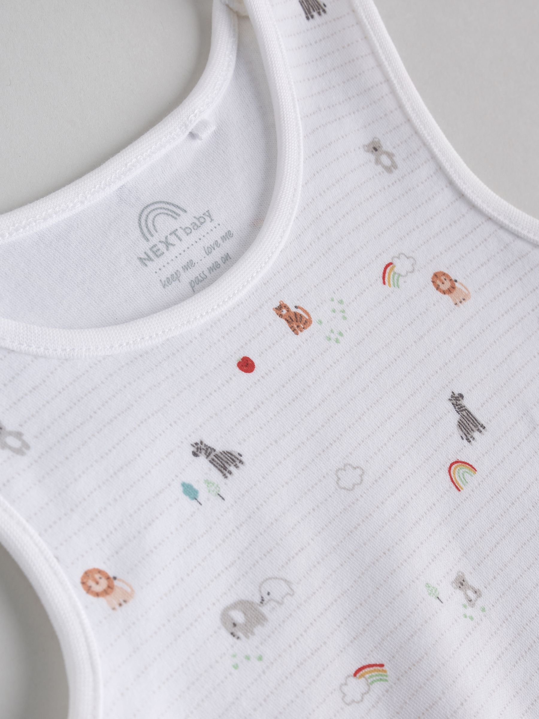 Buy White 5 Pack Baby Vest Bodysuits from the Next UK online shop