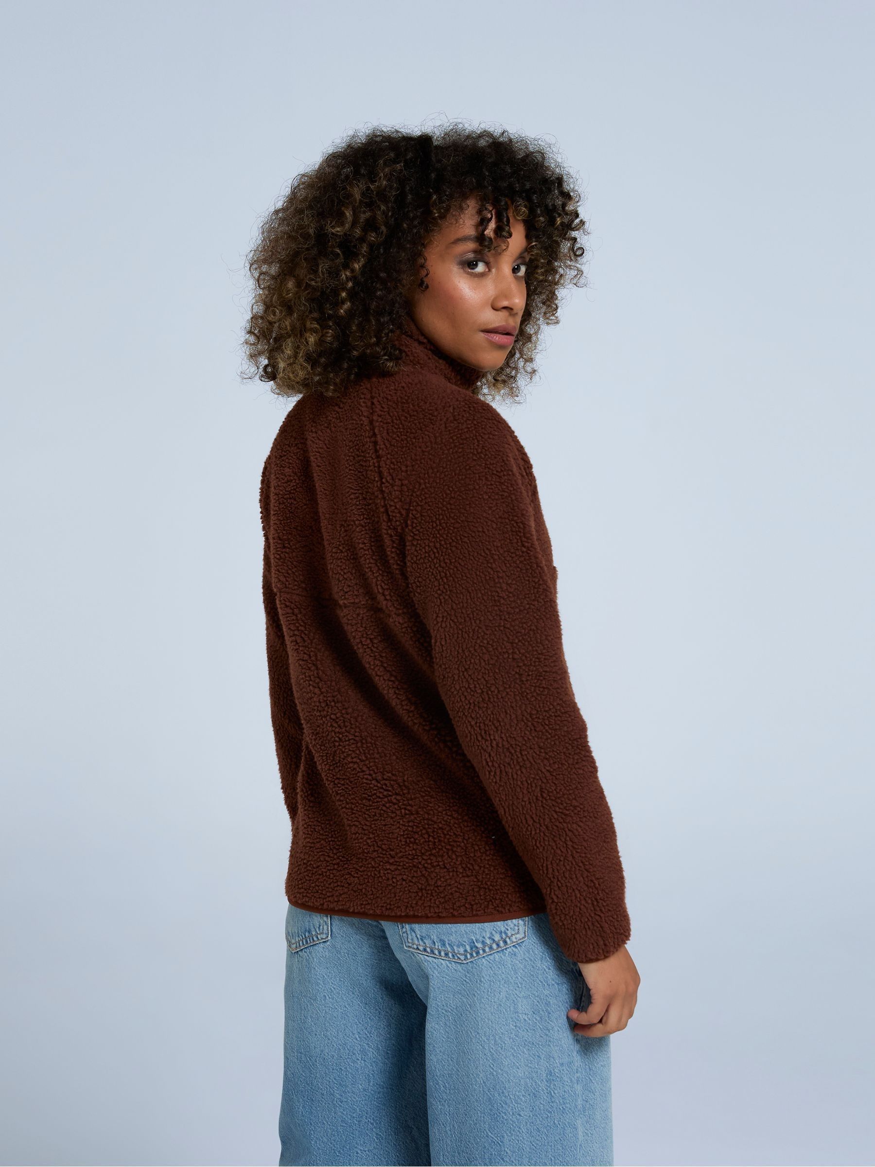 Buy Animal Purple Keely Womens Borg Half Zip Fleece from the Next UK ...