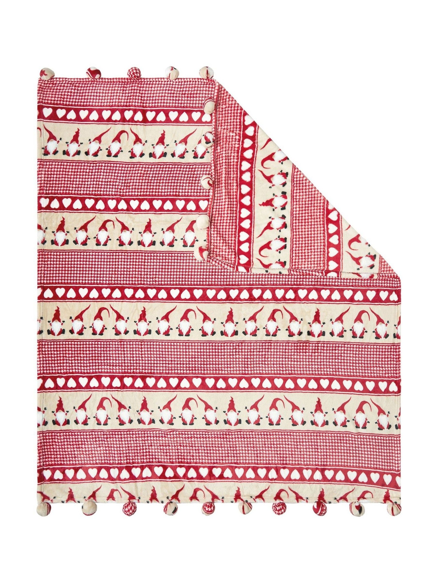 Buy BHS Red Christmas Gonk Throw from the Next UK online shop