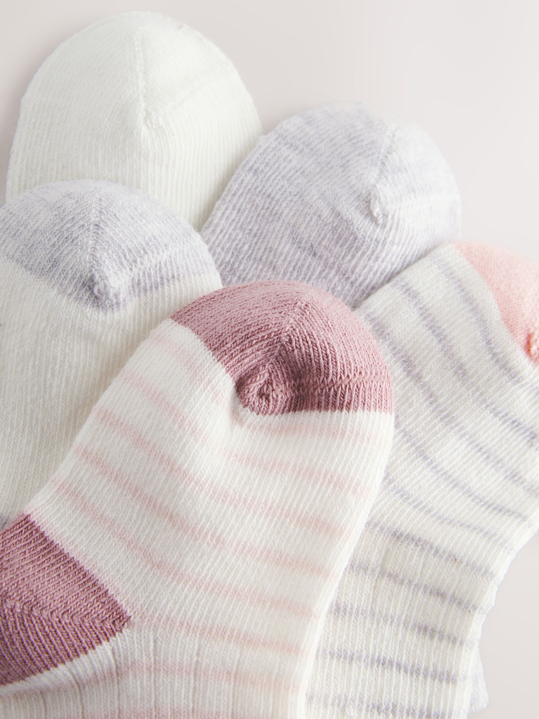 Buy Pink Stripe Baby Socks 5 Pack (0mths-2yrs) from Next Australia