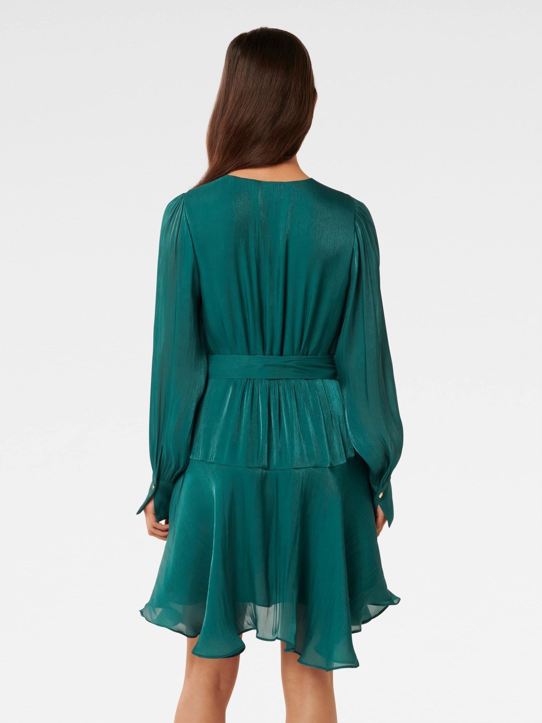 Buy Forever New Green Myra Metallic Wrap Mini Dress From The Next UK Buy Forever New Green Myra Metallic Wrap Mini Dress From The Next UK
