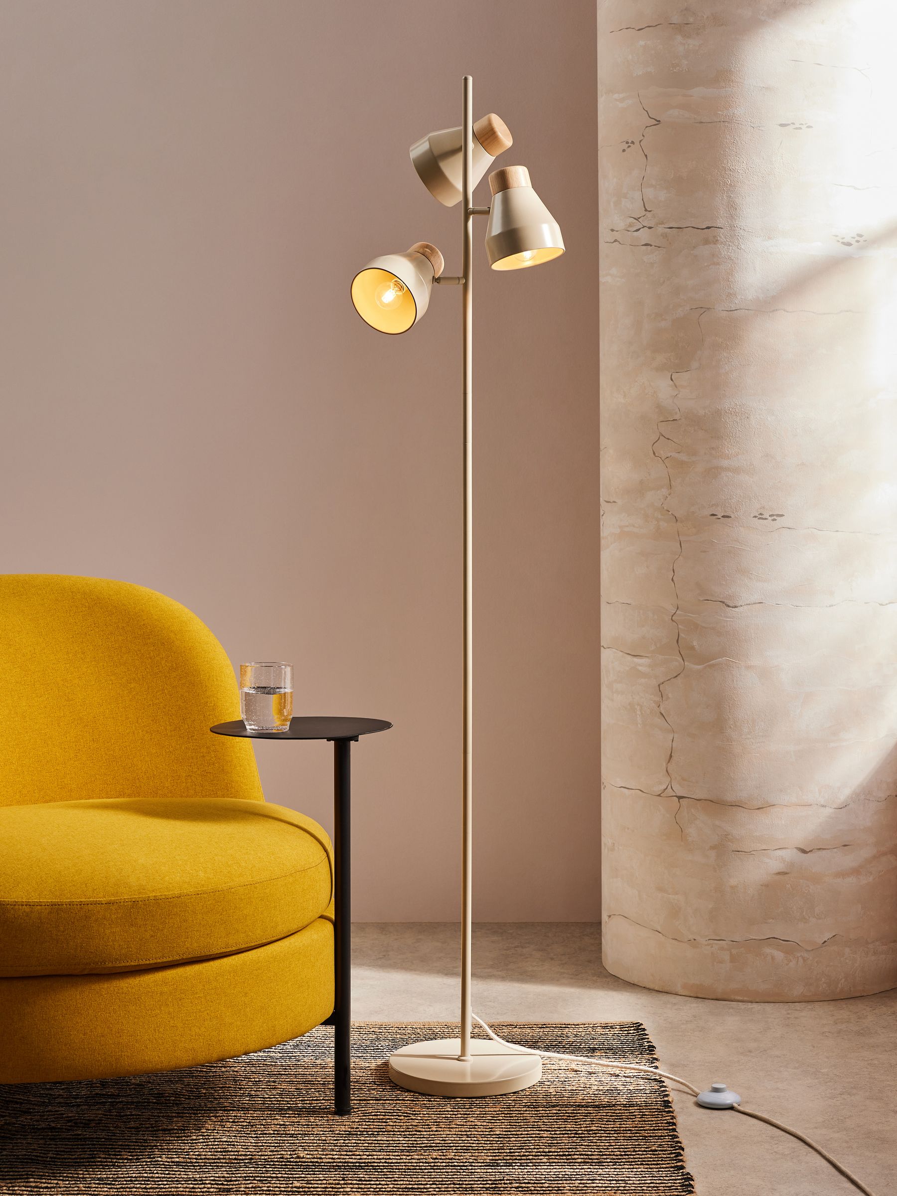 Buy MADE.COM Cream Albert Floor Lamp from the Next UK online shop