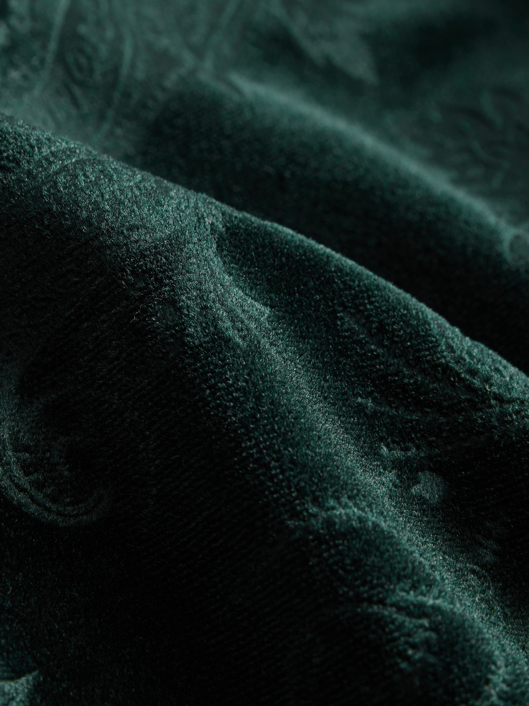 Buy Green Velvet Embossed Wide Leg Trousers from the Next UK online shop
