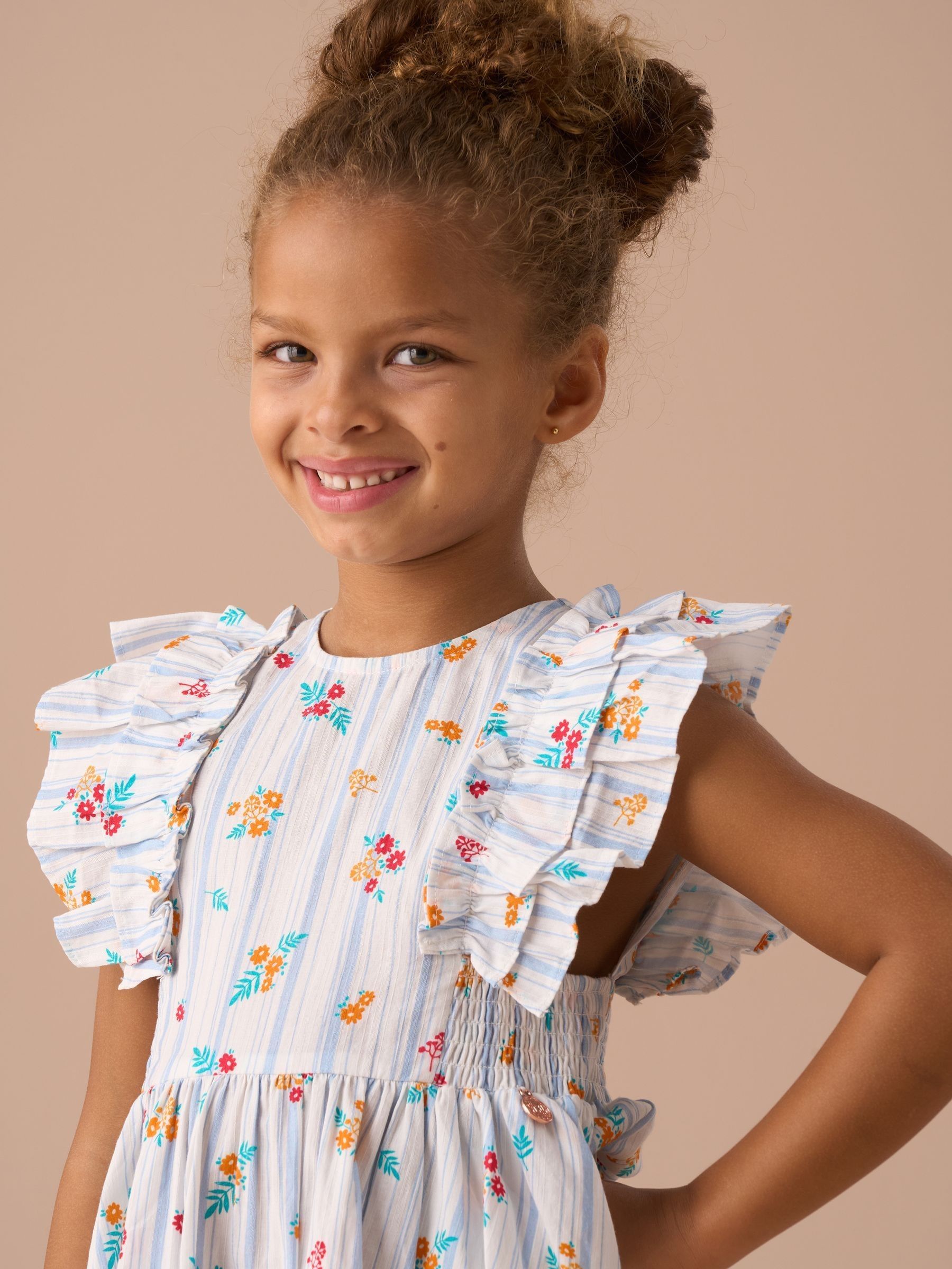 Buy Angel & Rocket Blue Francesca Shirred Panel Dress from the Next UK ...