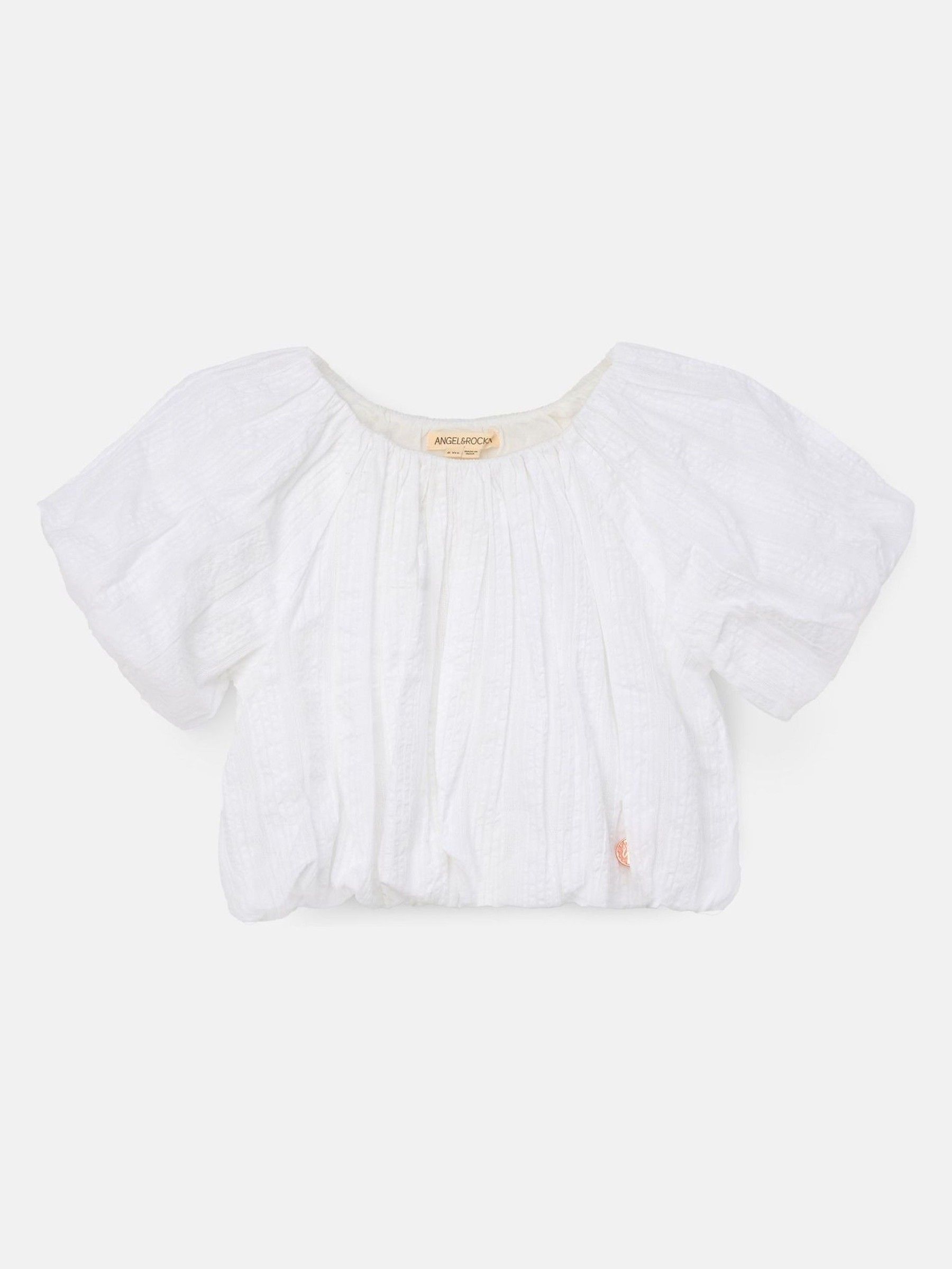 Buy Angel & Rocket Michela White Bubble Hem Top from the Next UK online ...