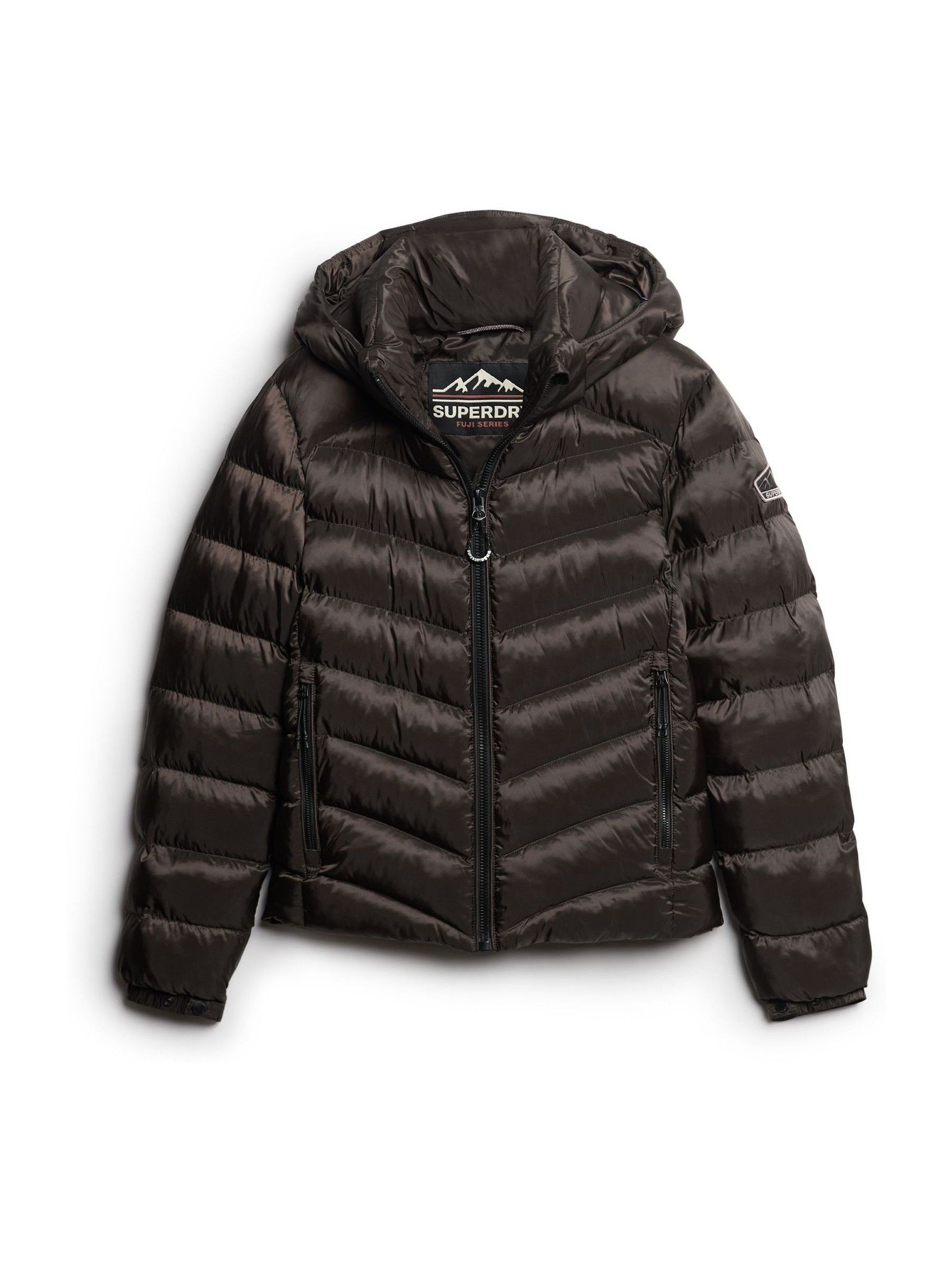 Buy Superdry Brown Hooded Fuji Padded Jacket from the Next UK online shop