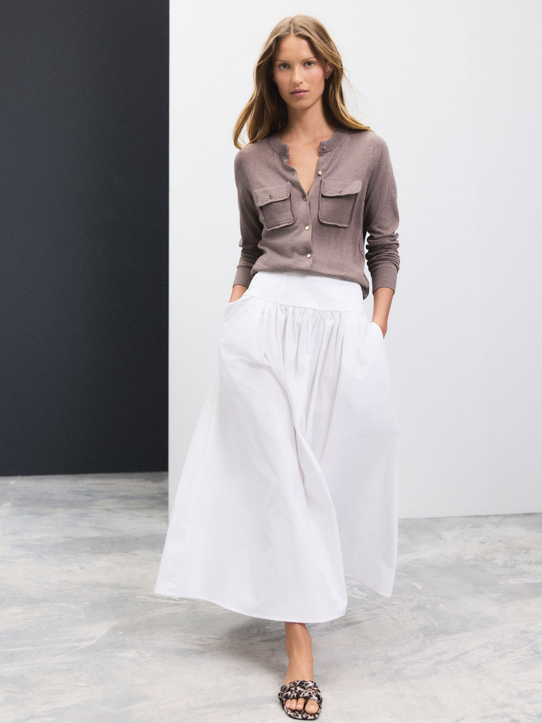 Buy Mole Brown Soft Touch Cotton Rich Pocket Front Cardigan from the ...