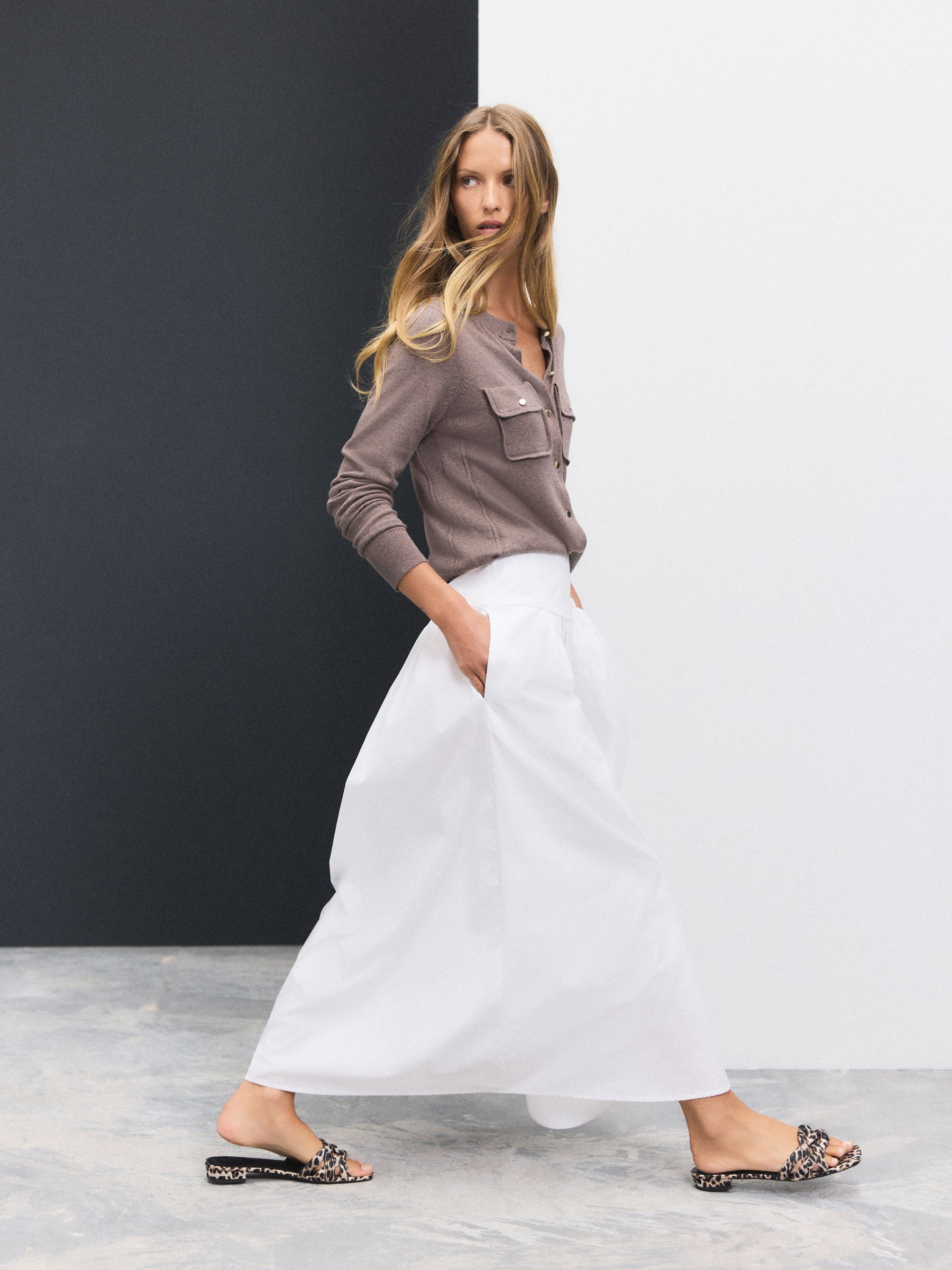 Buy Mole Brown Soft Touch Cotton Rich Pocket Front Cardigan from the ...