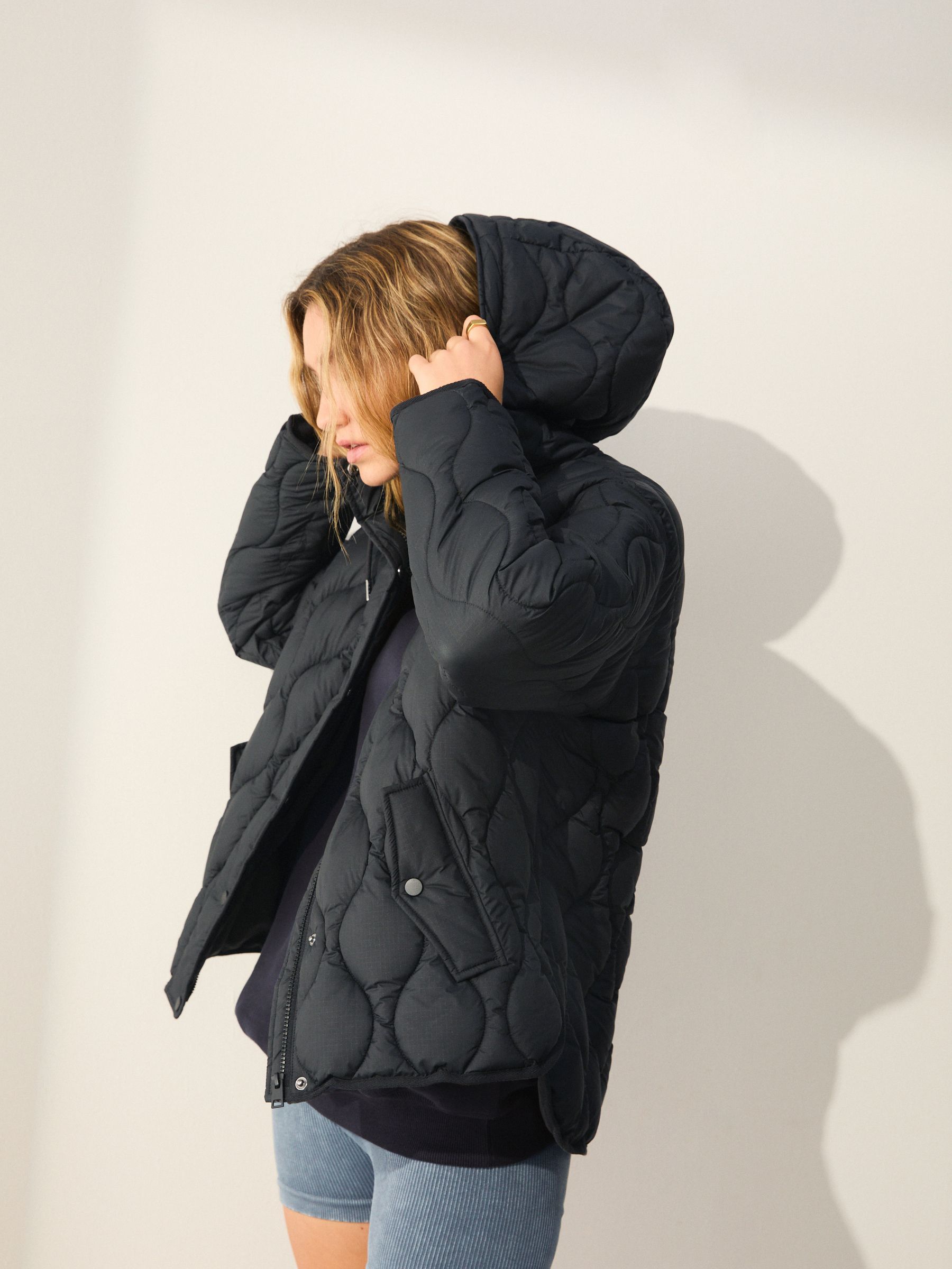 Buy Black Lightweight Quilted Jacket from Next Japan