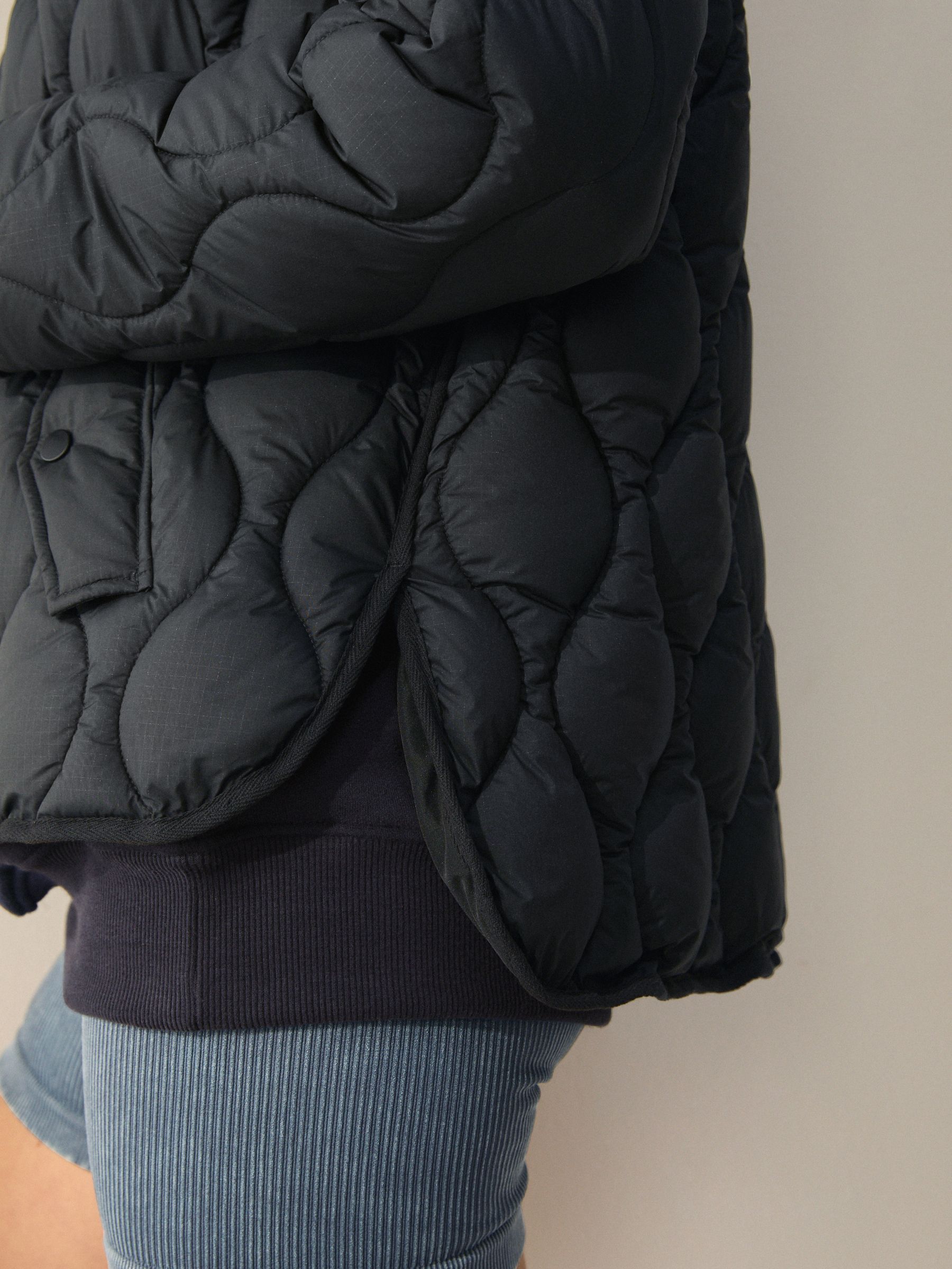 Buy Black Lightweight Quilted Jacket from Next Japan