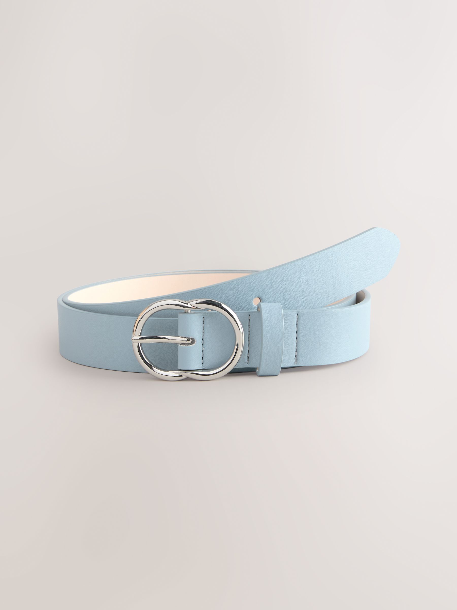 Buy Pale Blue Regular PU Belt from the Next UK online shop
