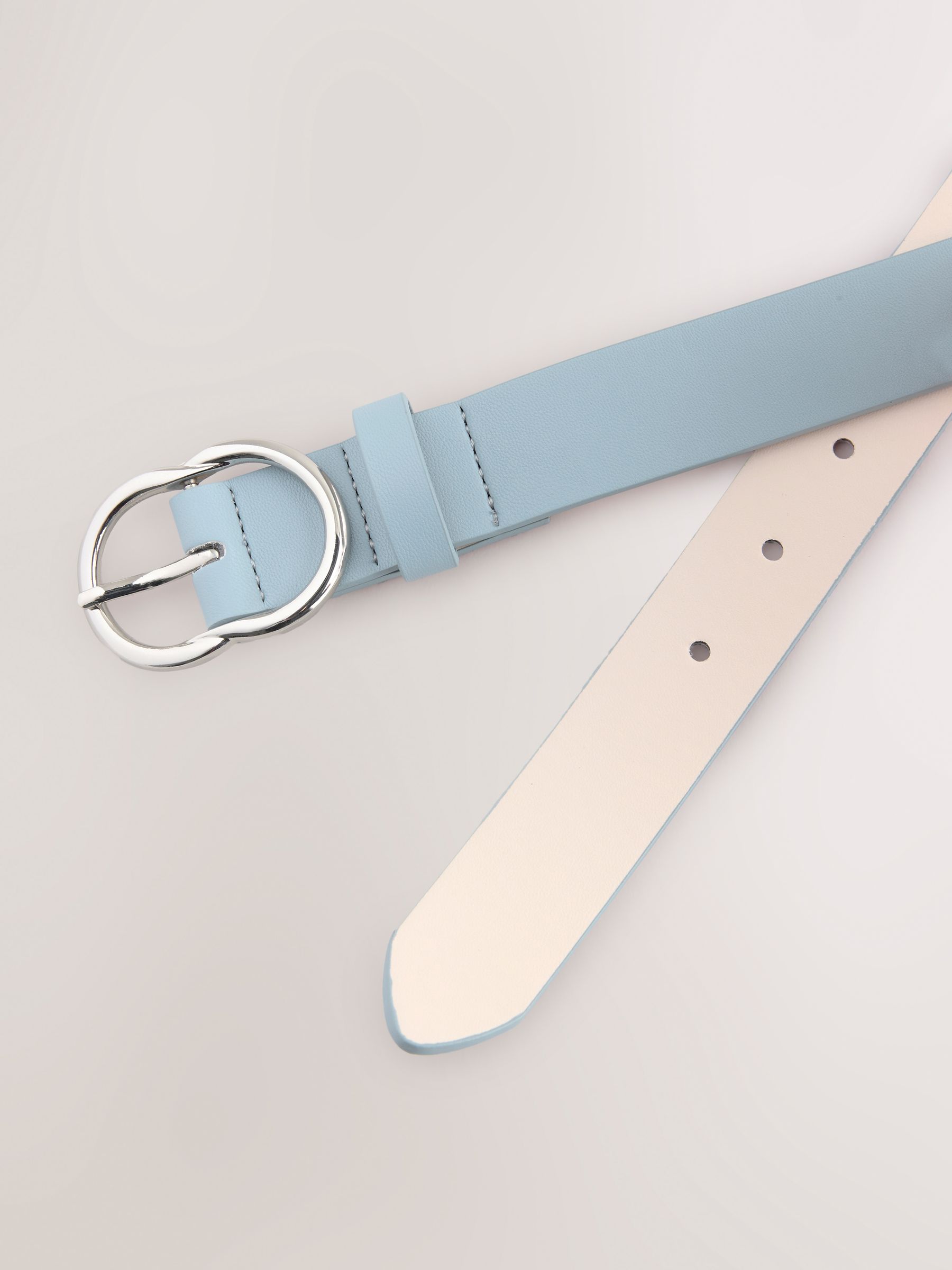 Buy Pale Blue Regular PU Belt from the Next UK online shop
