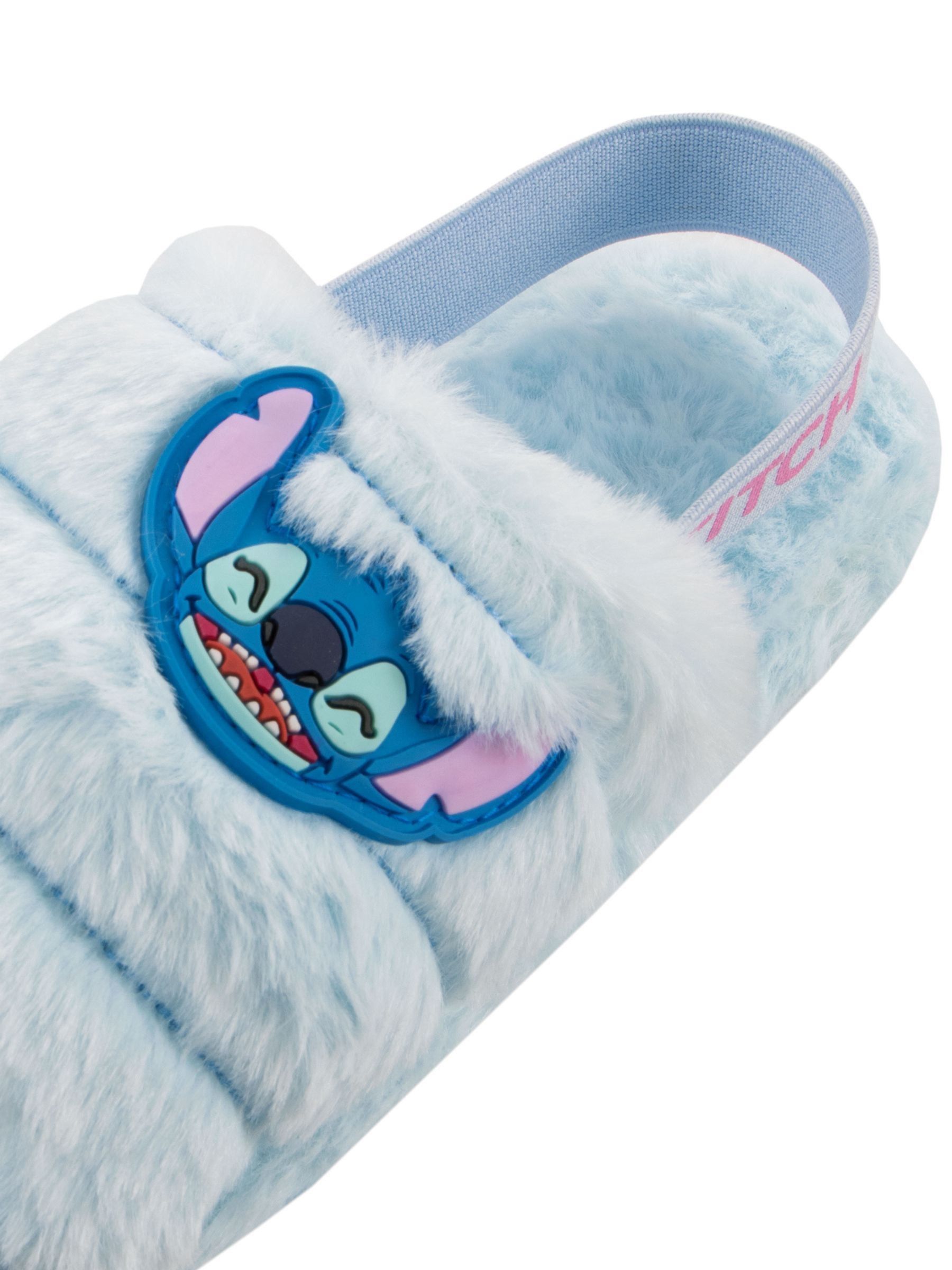 Buy Character Blue Disney Lilo & Stitch Fluffy Sliders from the Next UK ...