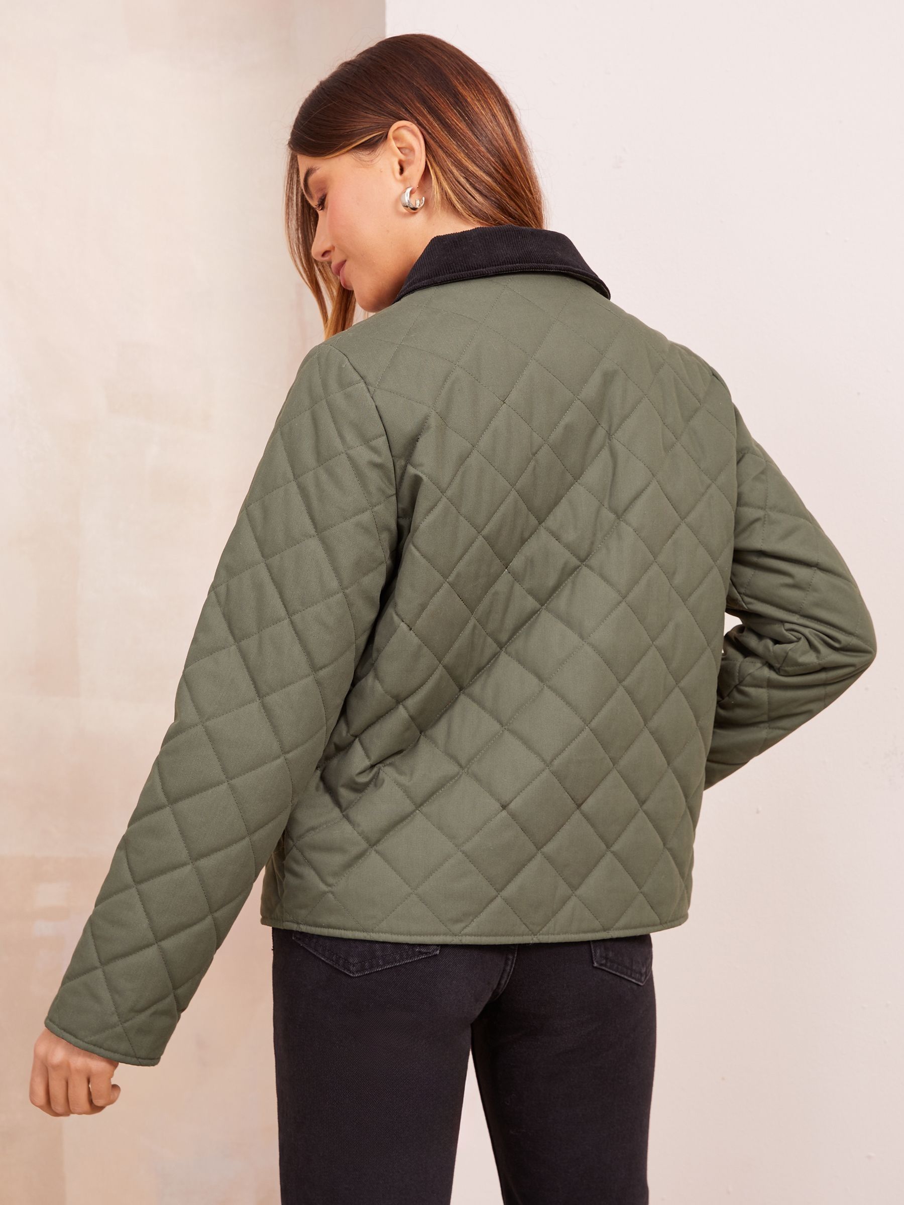 Buy Friends Like These Green Quilted Collar Jacket from the Next UK ...