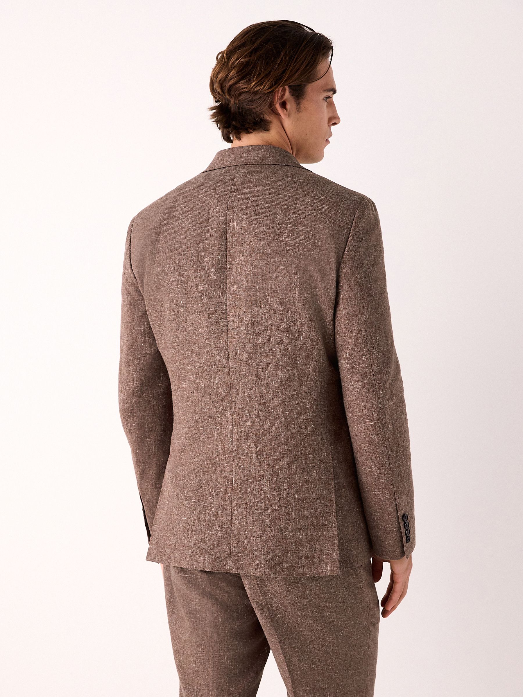 Buy Brick Slim Fit Linen Blend Suit Jacket from the Next UK online shop