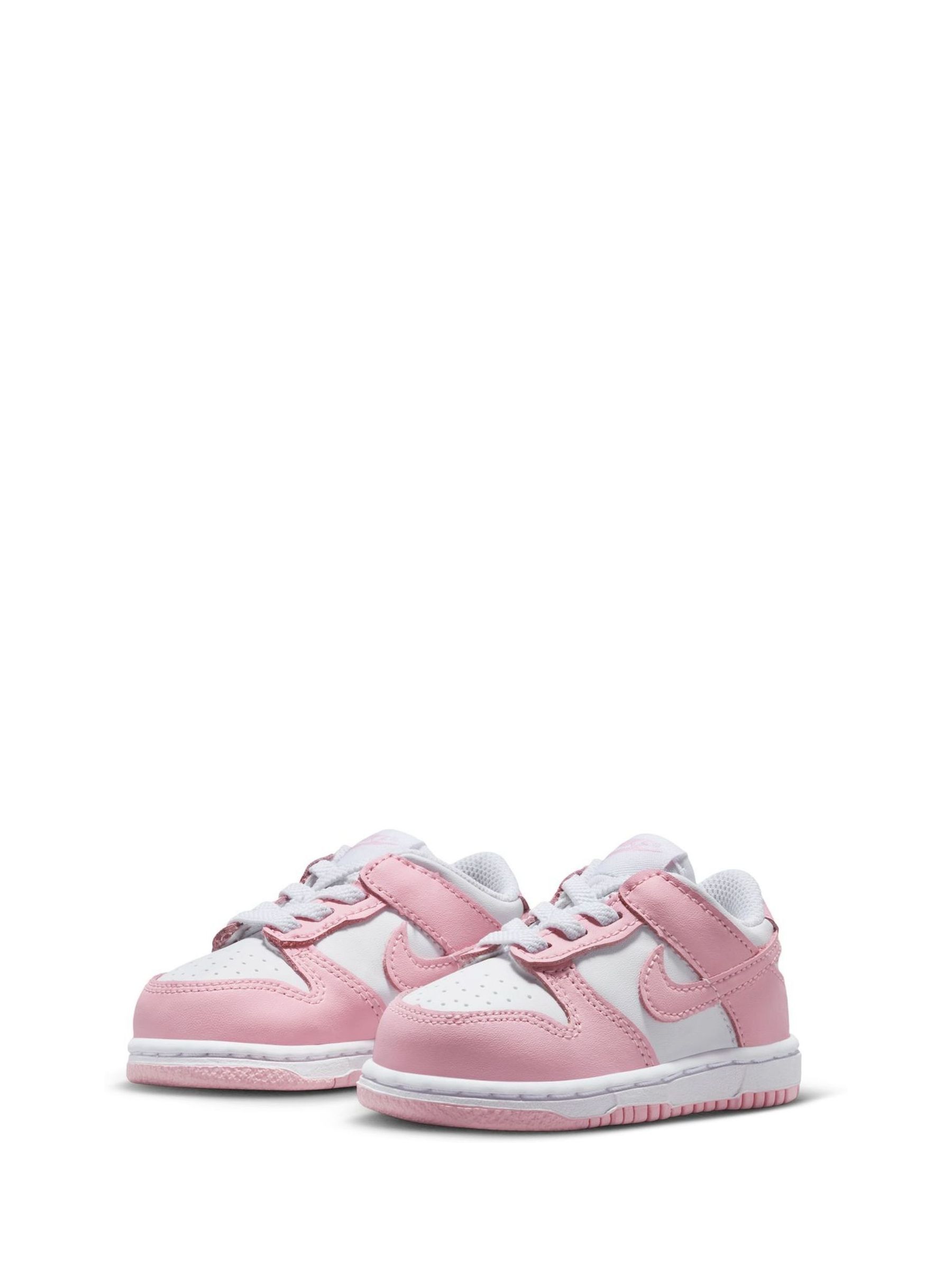 Buy Nike White/Med Soft Pink Low Infant Dunk Trainers from Next Gibraltar
