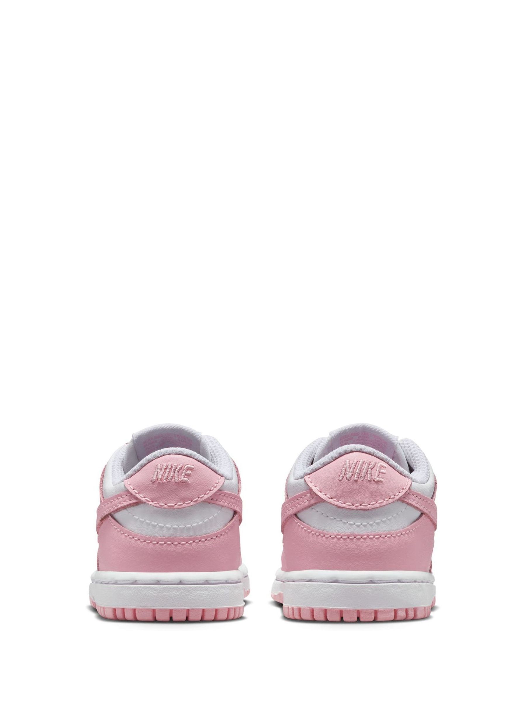 Buy Nike White/Med Soft Pink Low Infant Dunk Trainers from Next Gibraltar