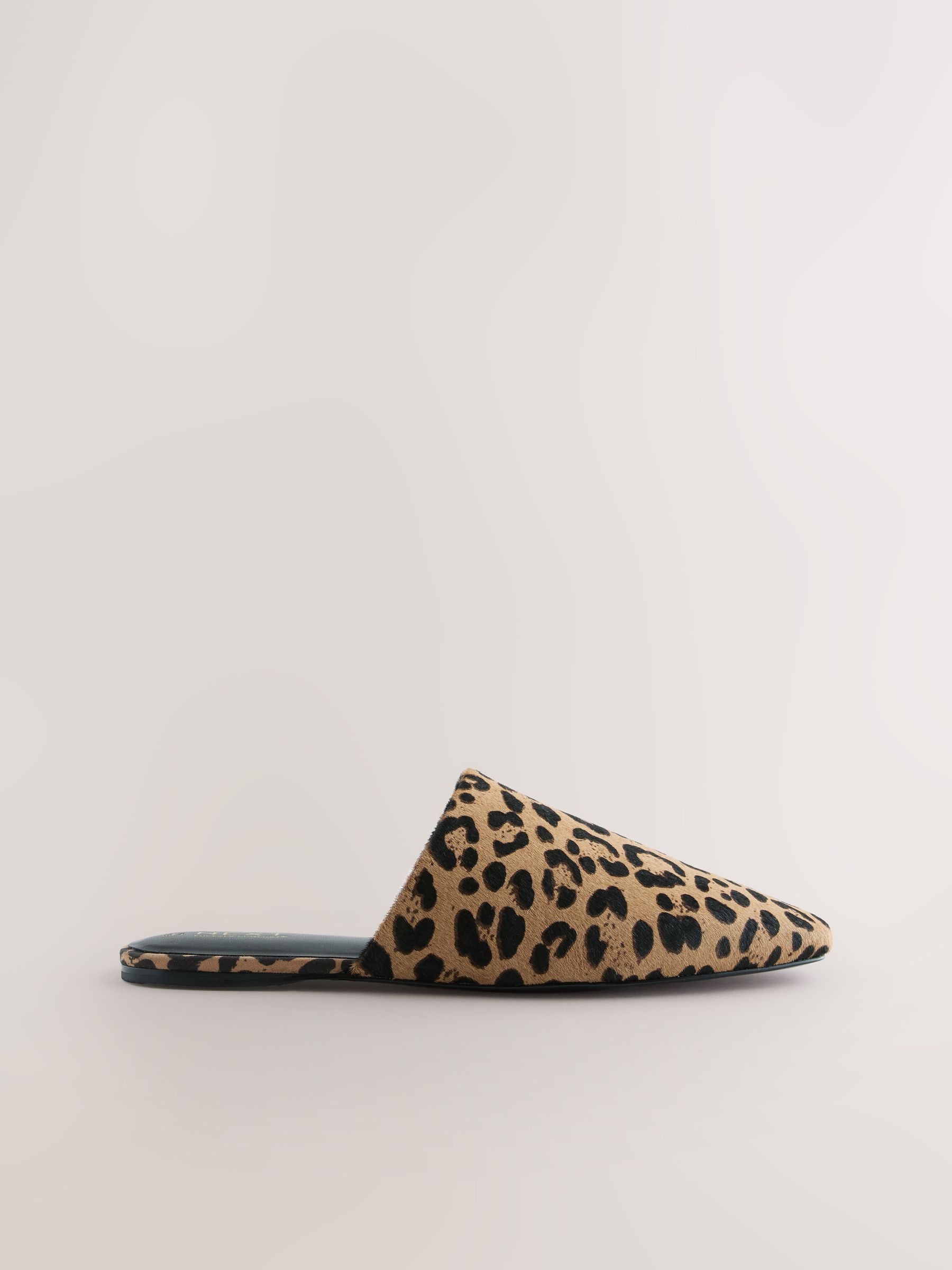 Buy Leopard Forever Comfort® High Cut Square Toe Mules from the Next UK ...