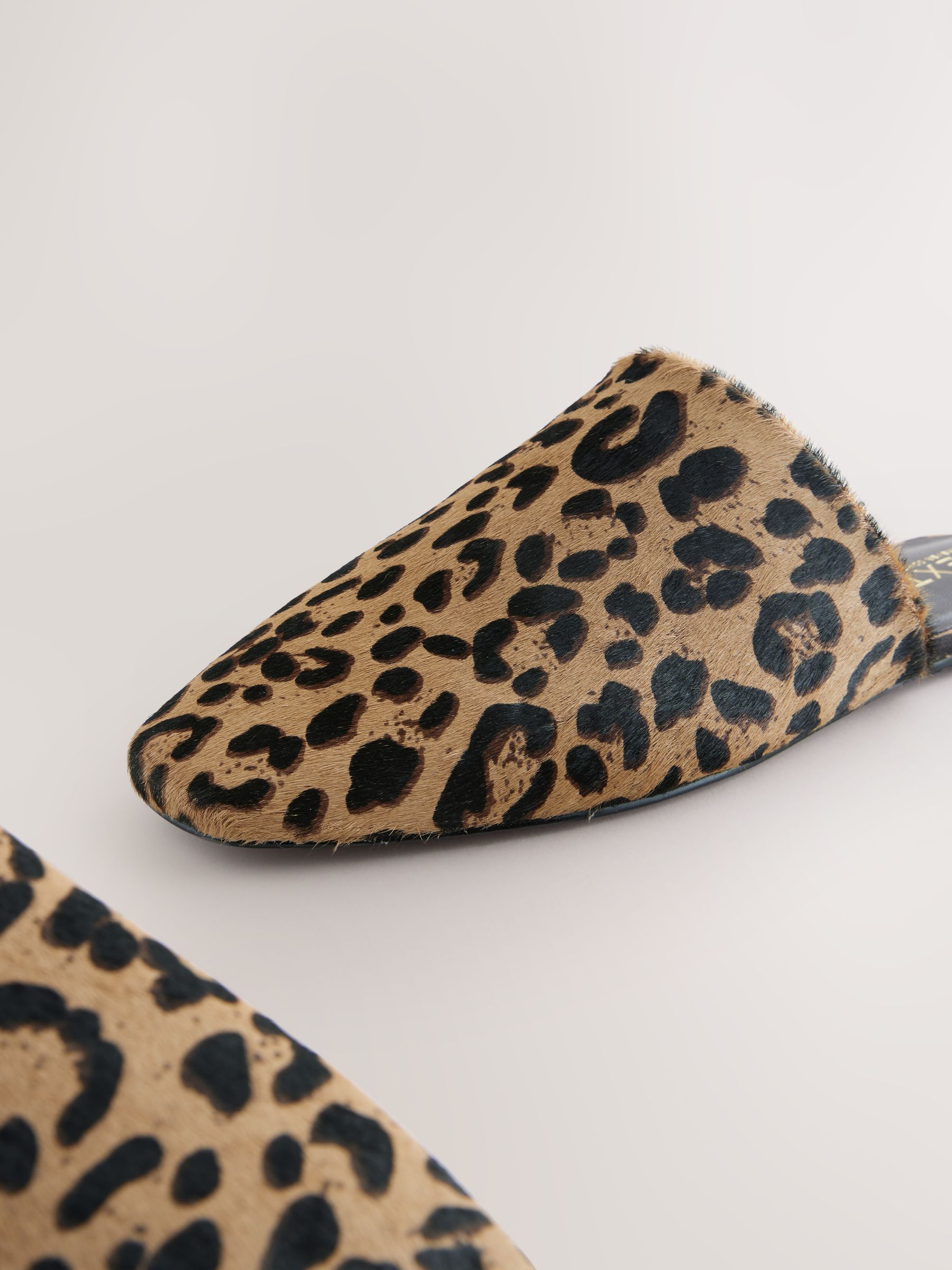 Buy Leopard Forever Comfort® High Cut Square Toe Mules from the Next UK ...